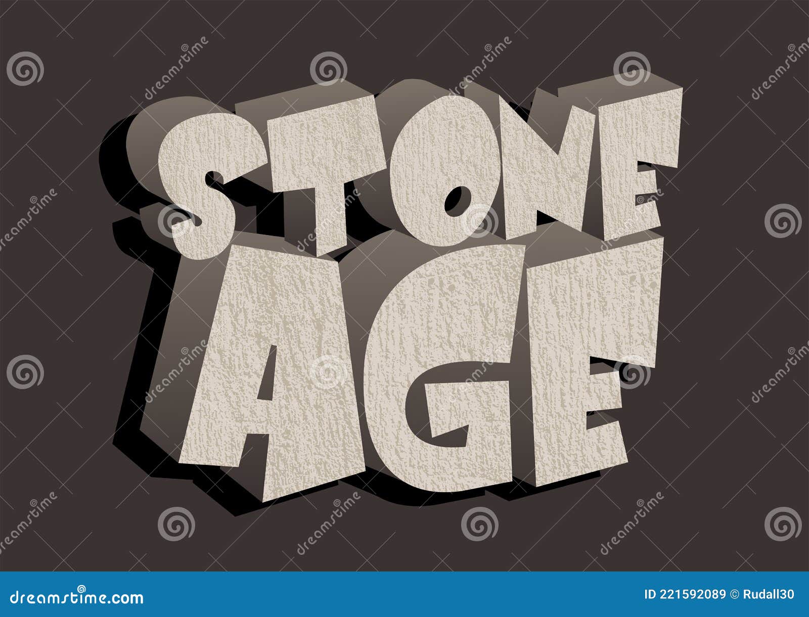 Stone Age text stock vector. Illustration of playful - 221592089
