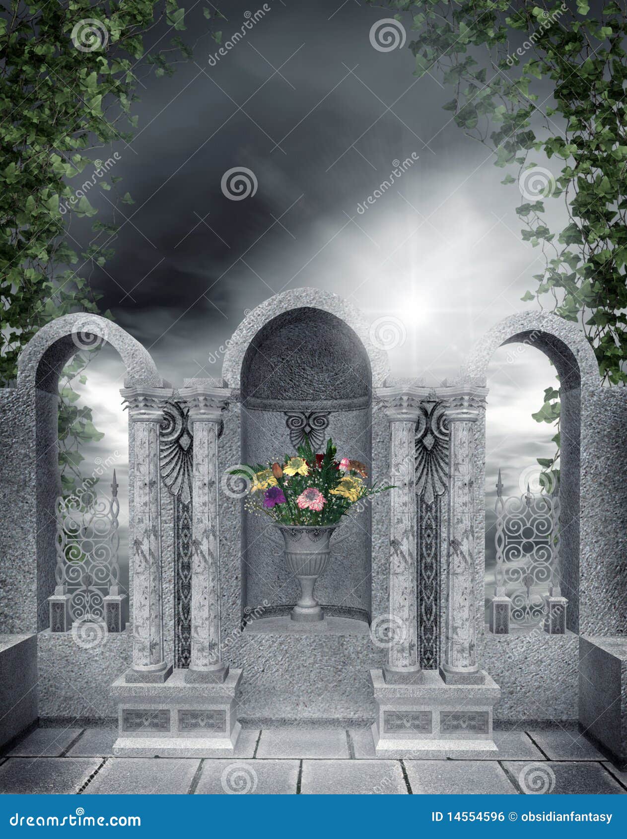 Stone Altar. Vector Drawing | CartoonDealer.com #150101126