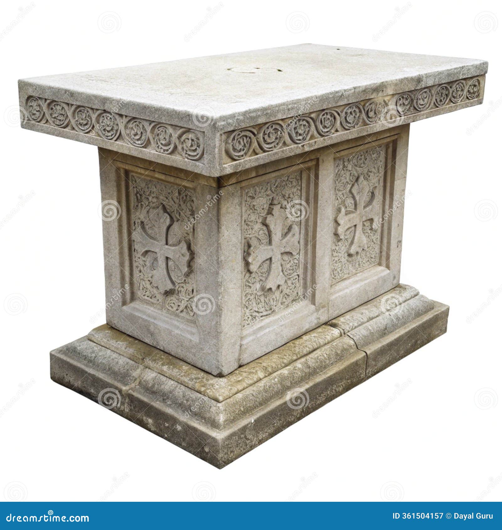 Stone Altar Isolated On Transparent Background Stock Photography ...