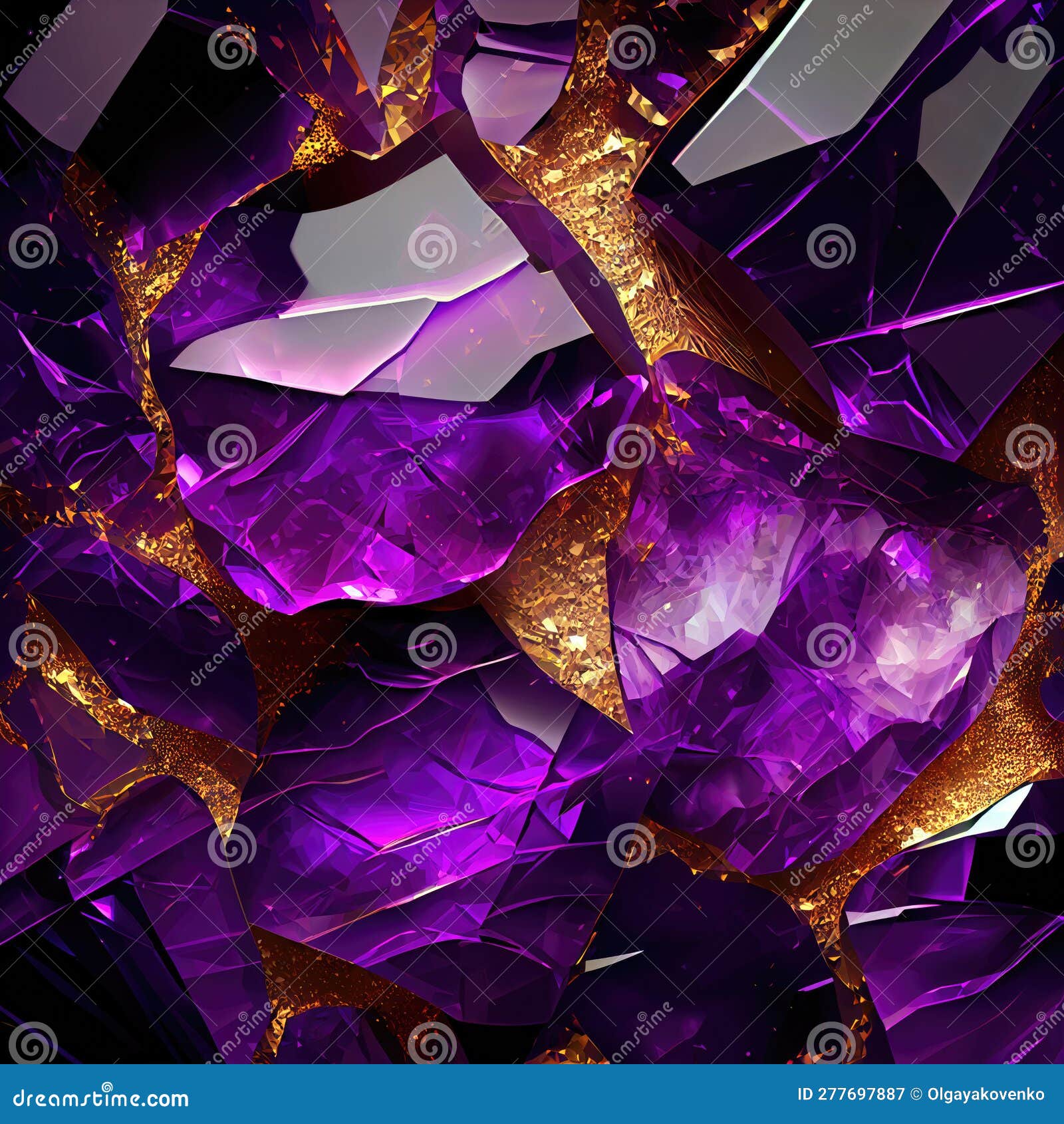Stone Amethyst Background Texture, Ai Generation Stock Illustration ...