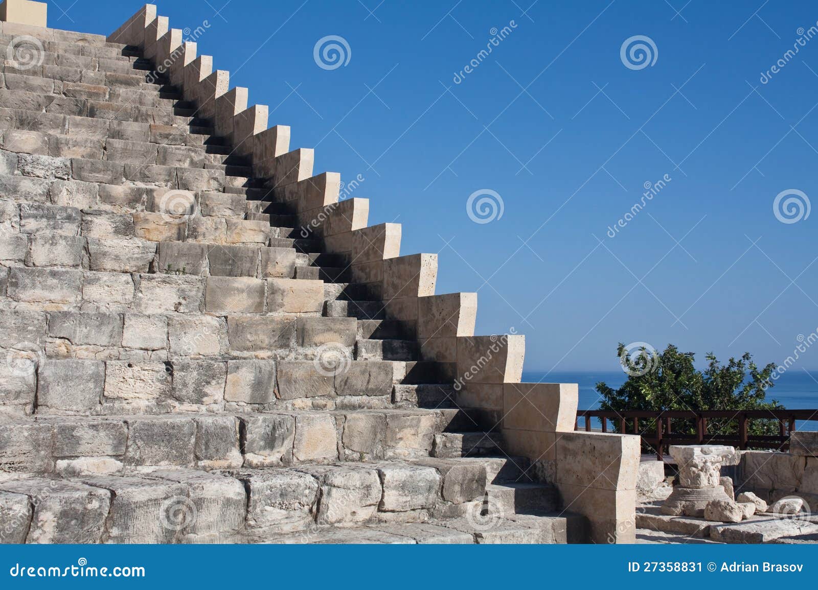 Stone amphitheater stock image. Image of rows, ocean - 27358831