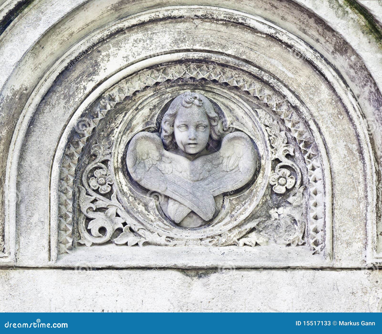 Stone angel stock image. Image of dirty, powerful, dramatic - 15517133