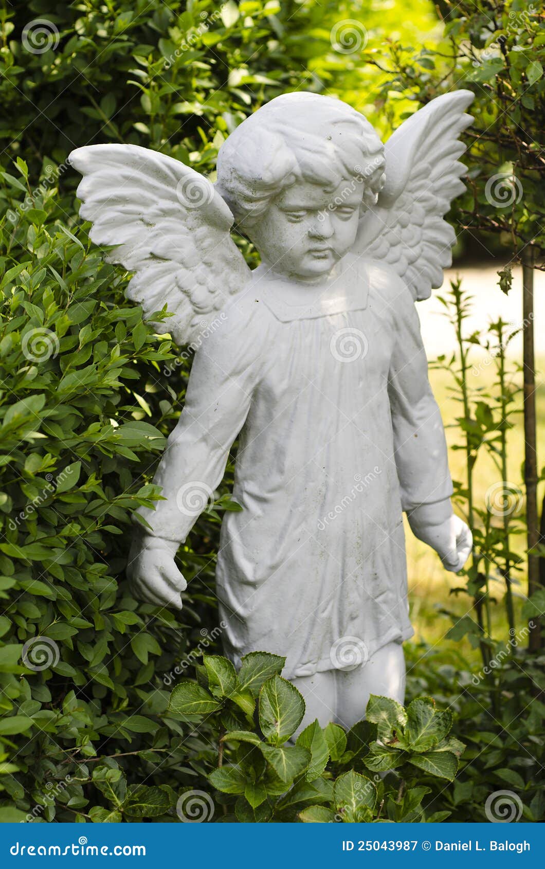 Stone Angel stock image. Image of sculpture, religion - 25043987