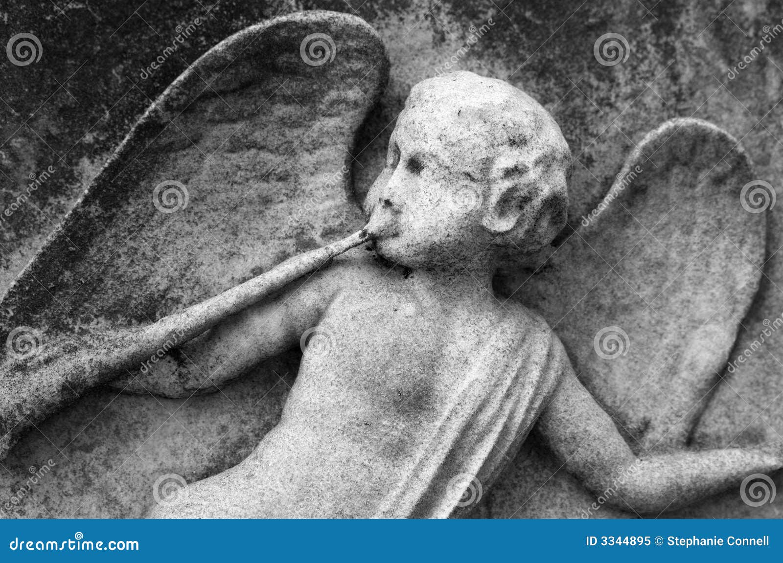 Stone Angel stock image. Image of granite, mythology, sculpture - 3344895