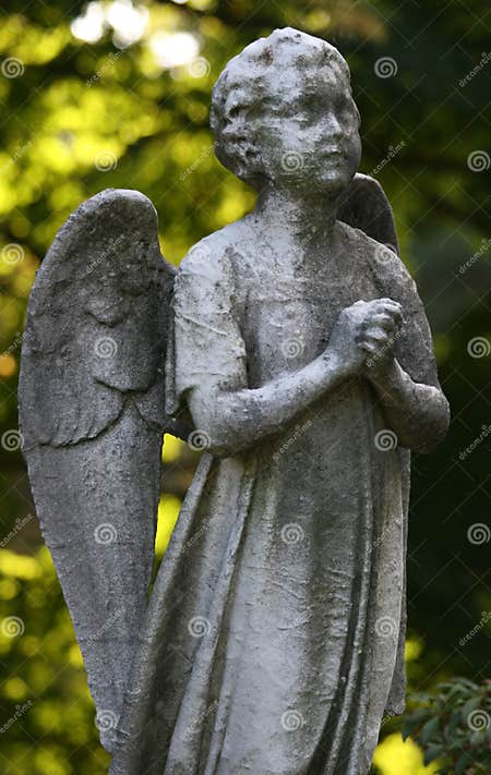 Stone Angel stock photo. Image of ornament, face, gravestone - 3344914