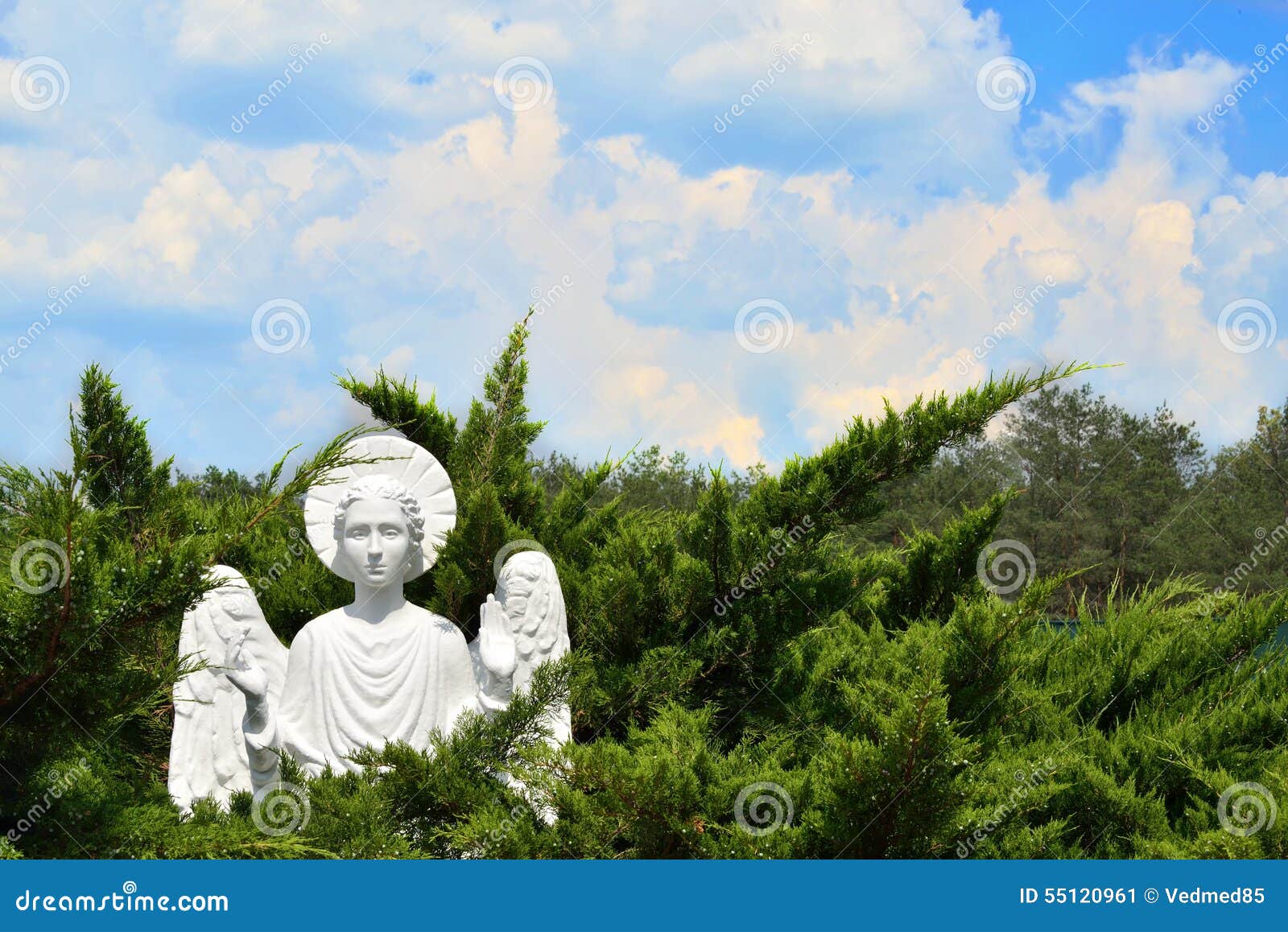 Stone Angel stock image. Image of catholicism, christianity - 55120961