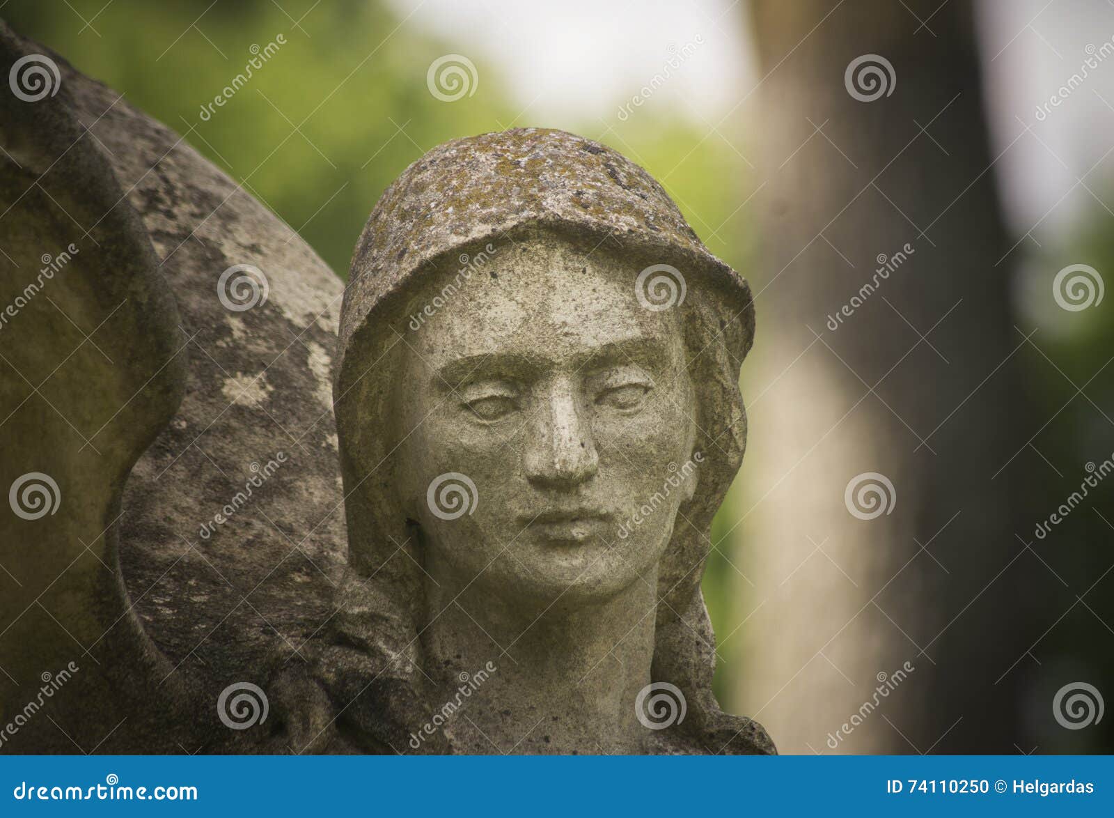 Stone angel sculpture stock photo. Image of gabriel, belief - 74110250
