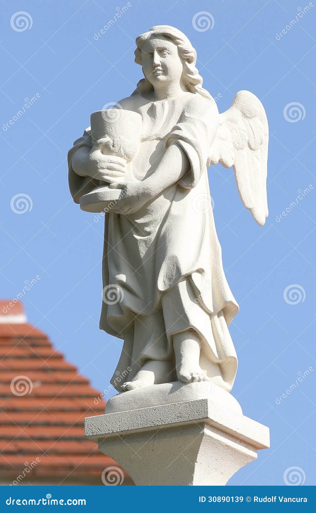 Stone Angel stock image. Image of austria, stone, holding - 30890139