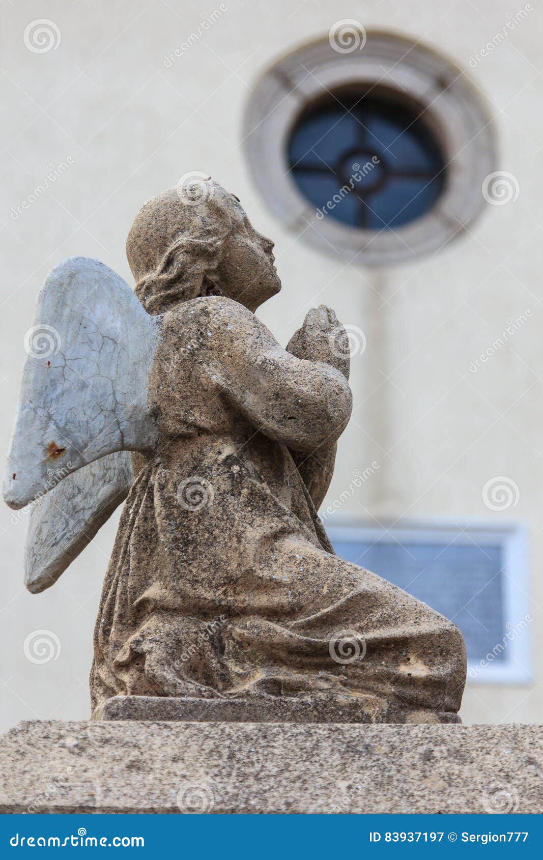 Stone angel stock image. Image of church, perfect, lovely - 83937197