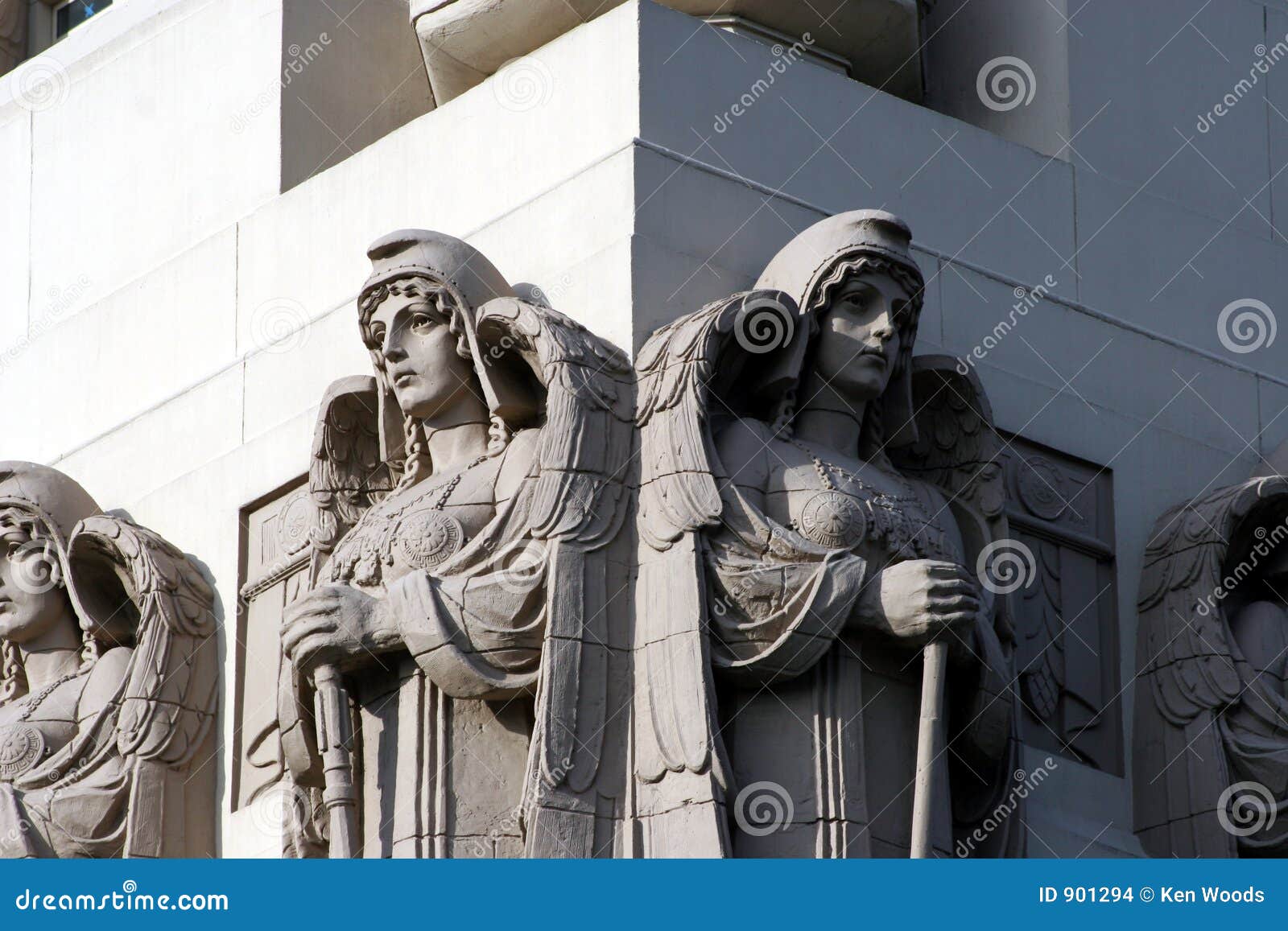 Stone Angels stock photo. Image of protect, angel, building - 901294