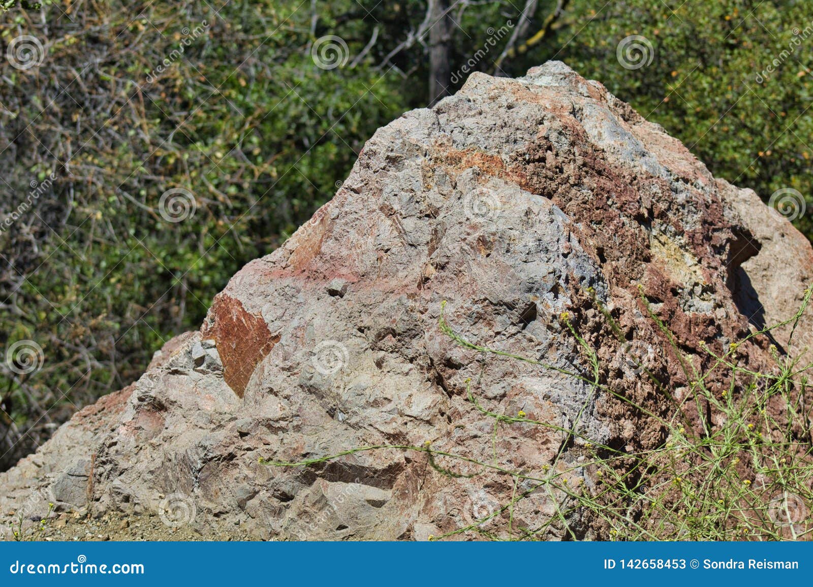 The Eroding Hill of Stone in the Canyon Stock Image - Image of ...