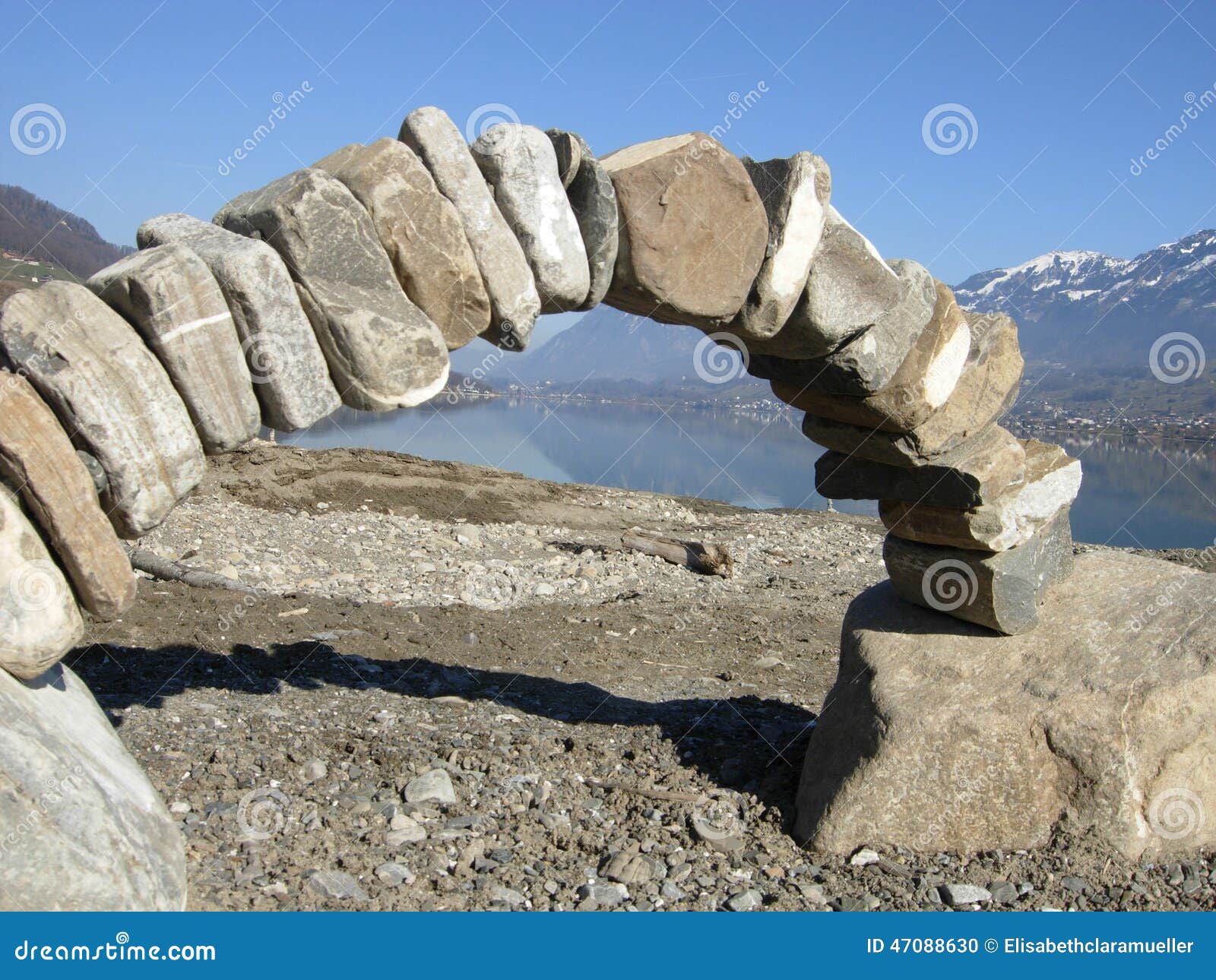 Stone Arc Near Sarnen, Switzerland Stock Photo - Image of hotel, scene ...