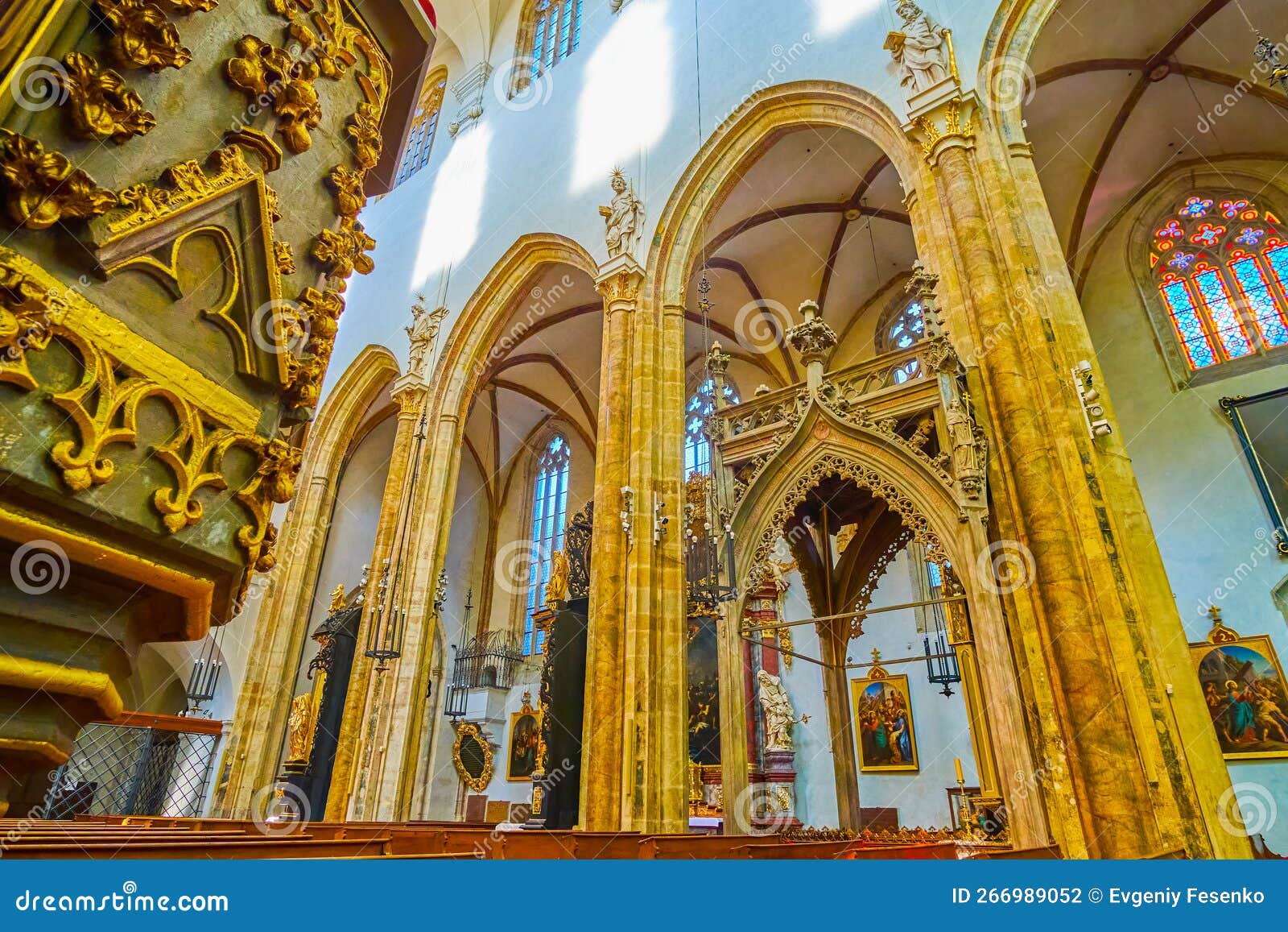 The Stone Arcade with Baroque Styled Arches with Triangular Sections of ...