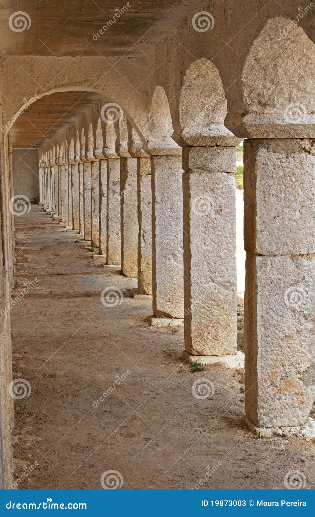 Stone arcades stock image. Image of ground, atmosphere - 19873003