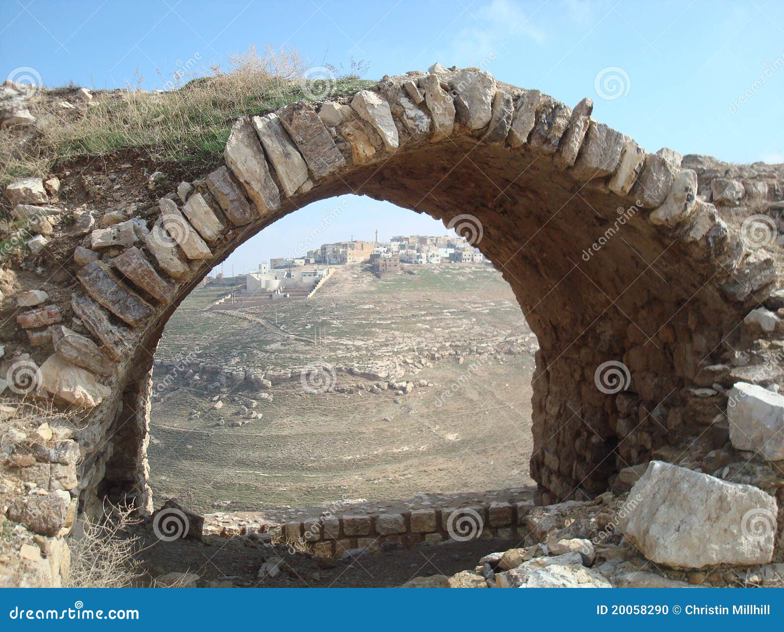 Stone Arch stock photo. Image of antique, castle, jordan - 20058290