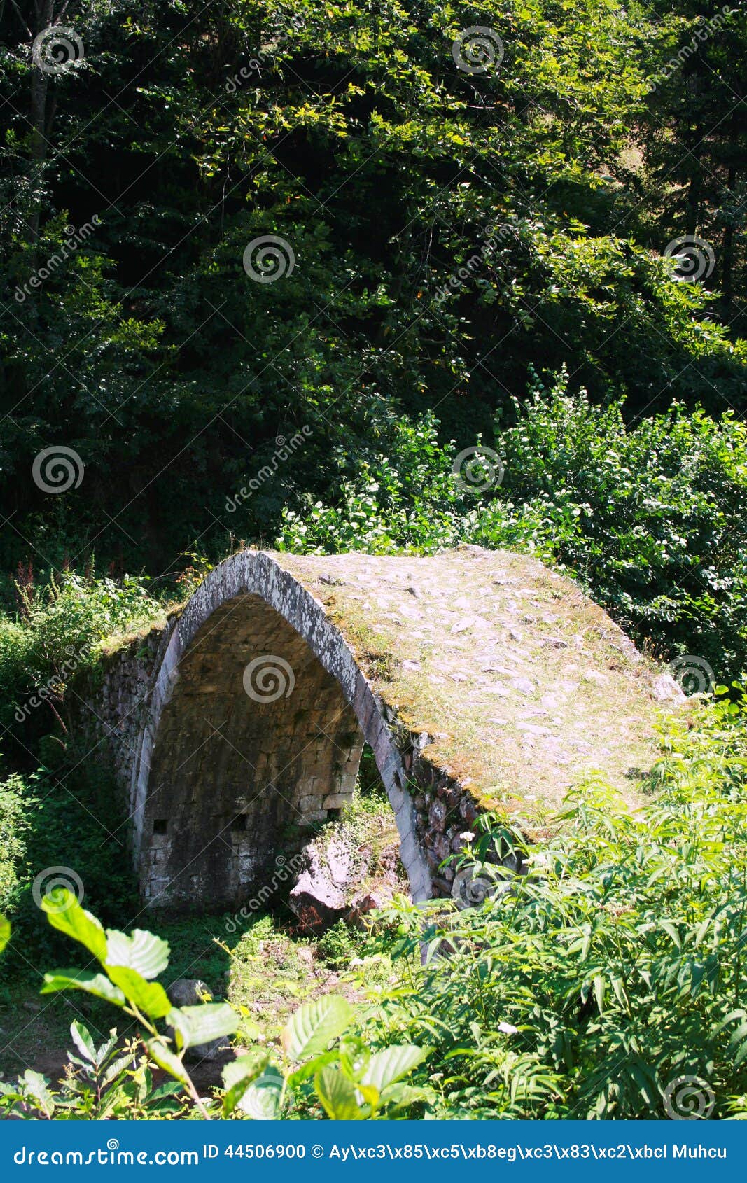 Stone Arch Bridge stock photo. Image of pond, istanbul - 44506900