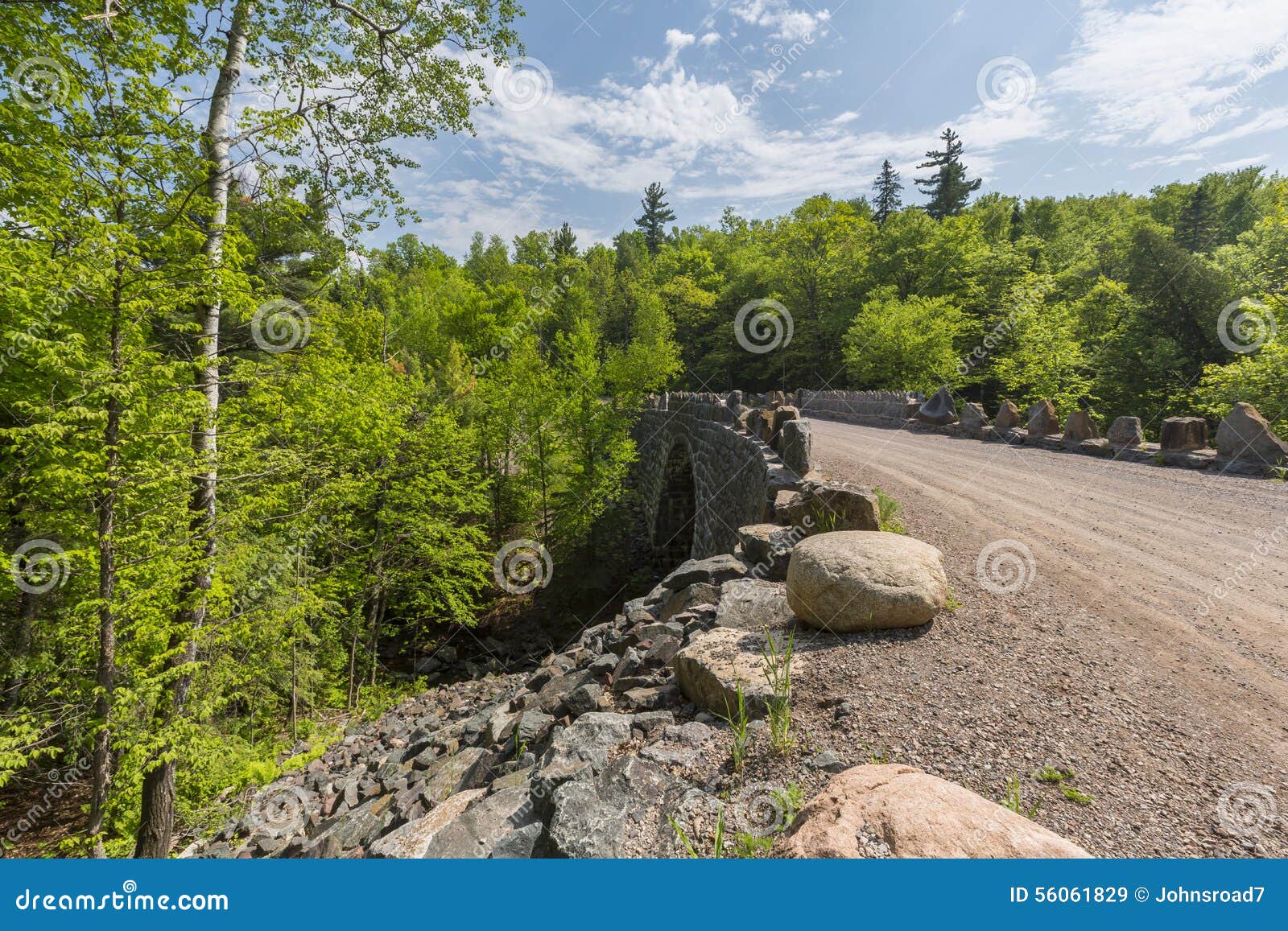 Stone Arch Bridge Road stock image. Image of summer, historic - 56061829