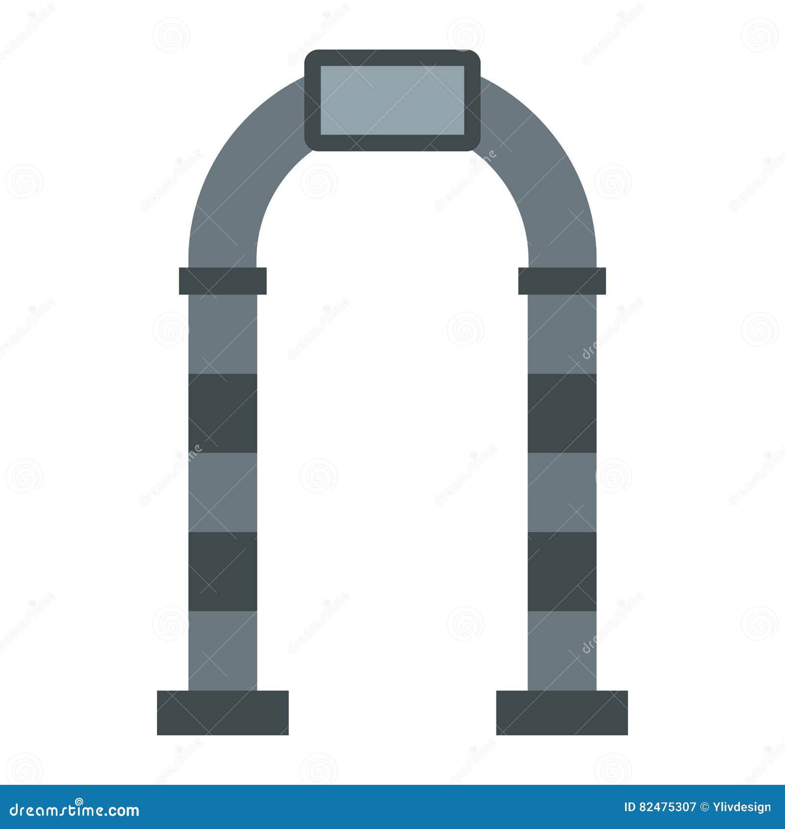 Stone Arch Icon, Flat Style Stock Vector - Illustration of flat ...