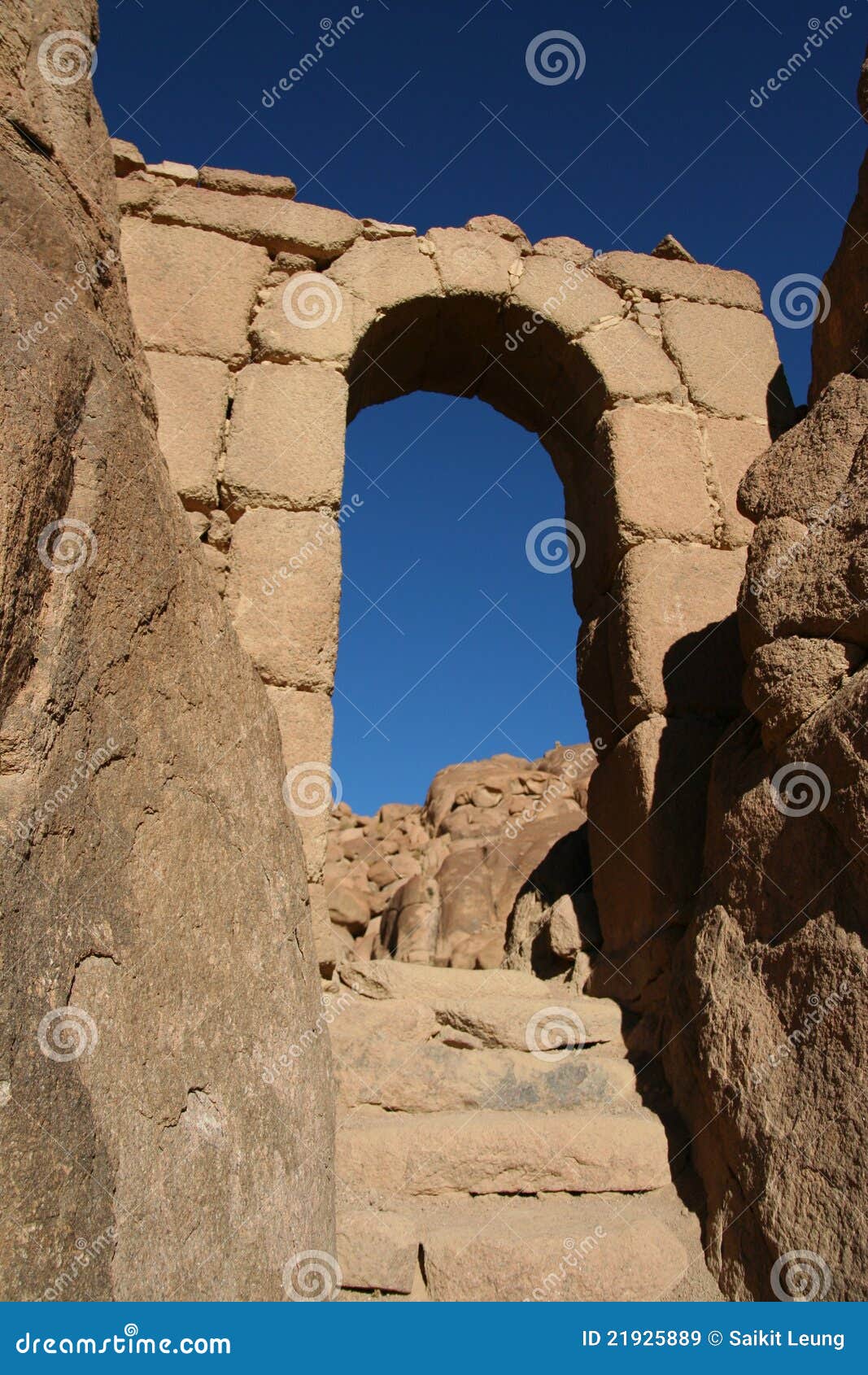 Stone Arch in Mountain Sinai Stock Image - Image of judaism, blue: 21925889