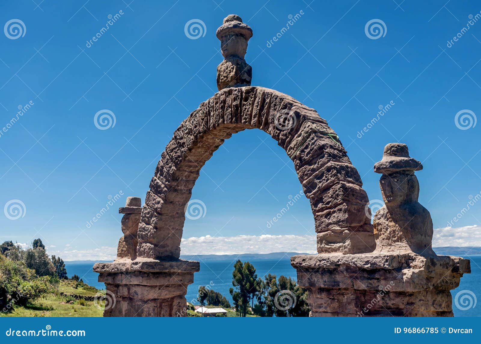The Stone Arch Neer Puno, Peru Stock Image - Image of scenic, puno ...