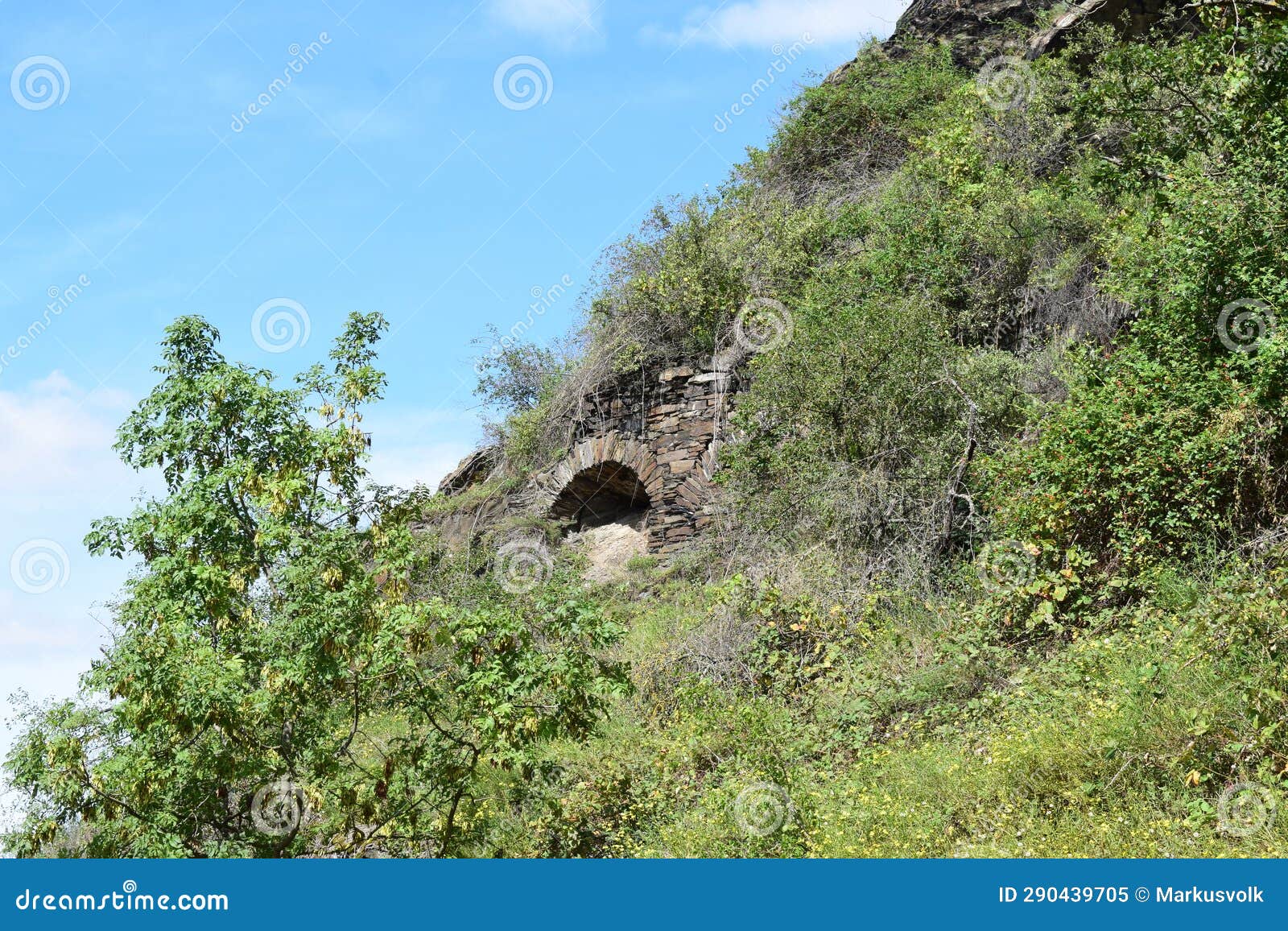 Stone Arch in the Vineyards Stock Image - Image of trail, wilderness ...