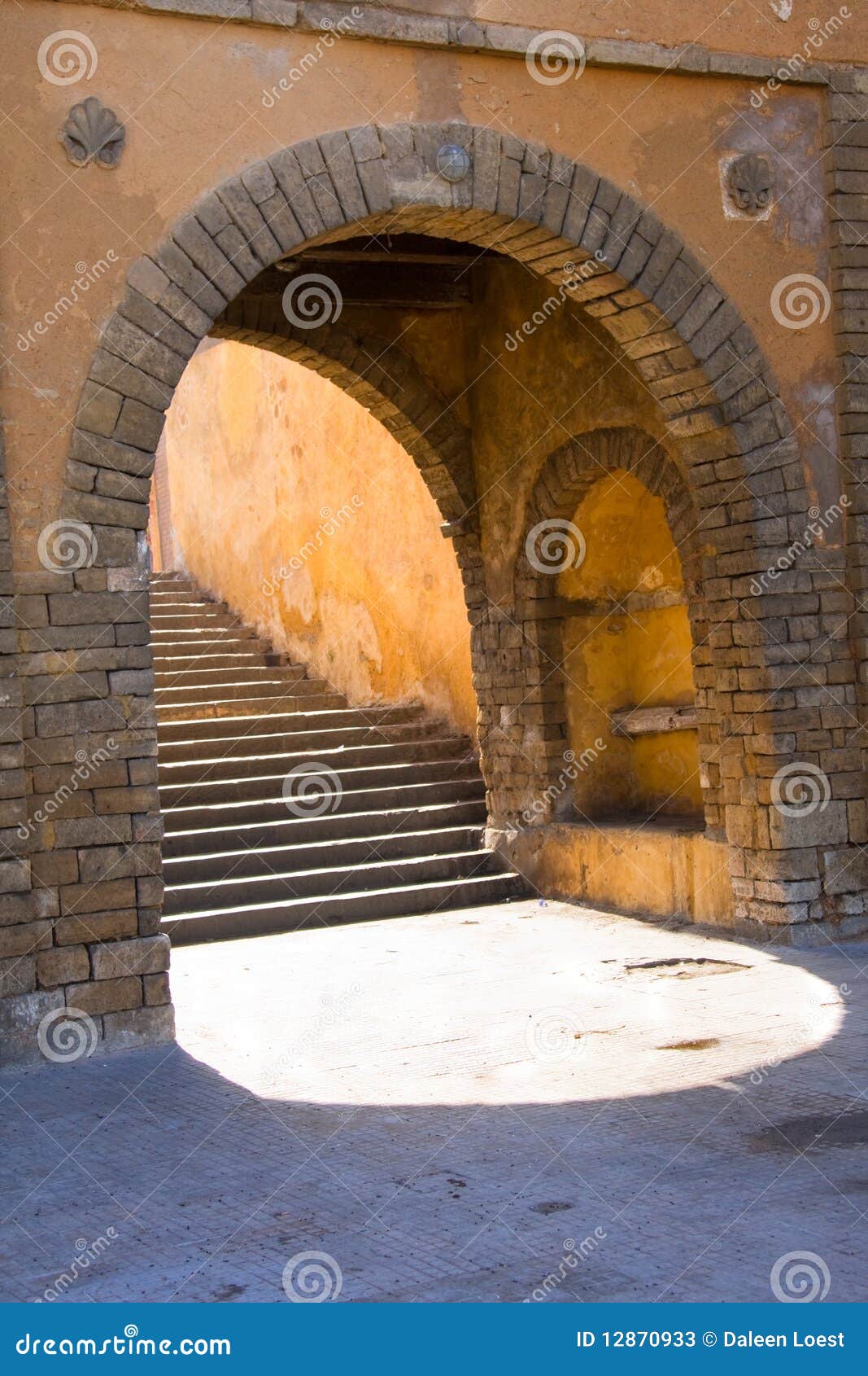 Stone arch way stock image. Image of shape, culture, tourism - 12870933