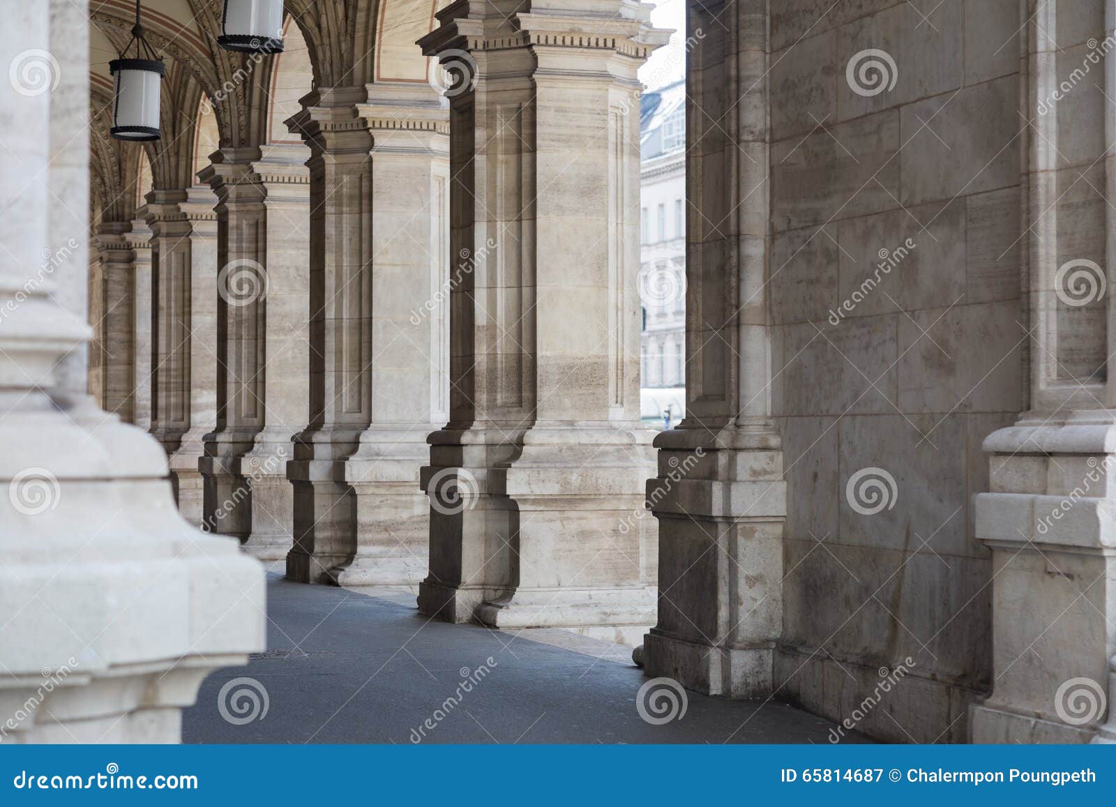 Stone archway, Vienna stock image. Image of architecture - 65814687
