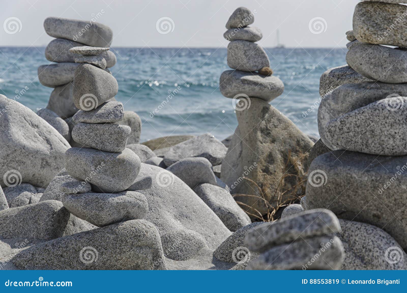 Stone Art in Incredible Balance Stock Image - Image of magic, beach ...