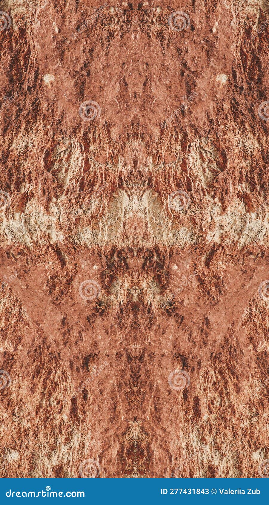 Stone Art Pattern. Symmetric Picture. Rough Solid Surface Stock ...