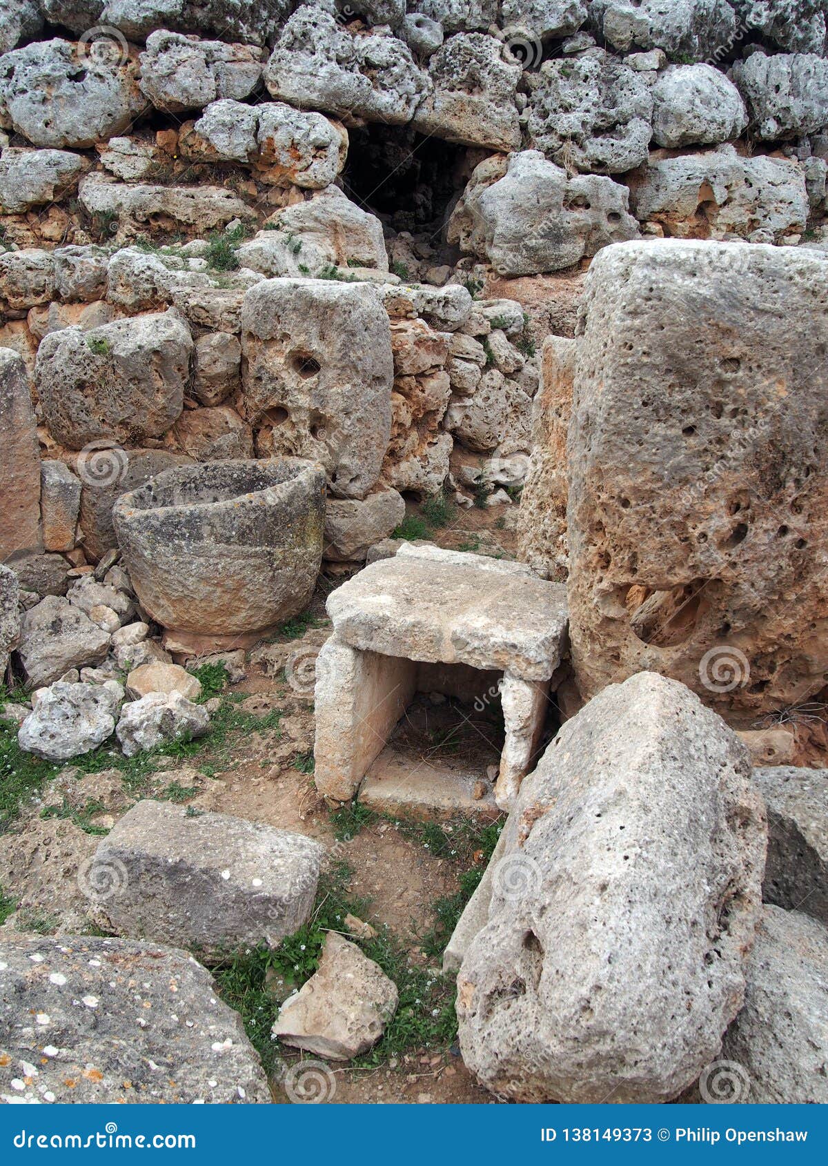 Stone Artifacts and Walls in the Talaiotic Ruins of Trepuco Menorca ...