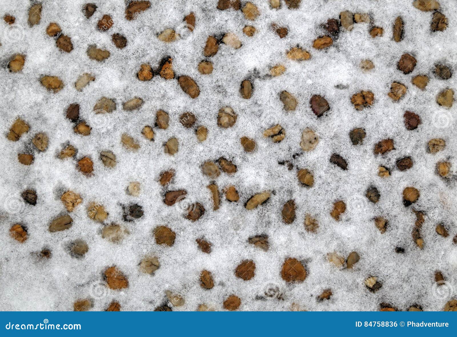 Stone Background Covered with Snow Stock Photo - Image of pattern ...