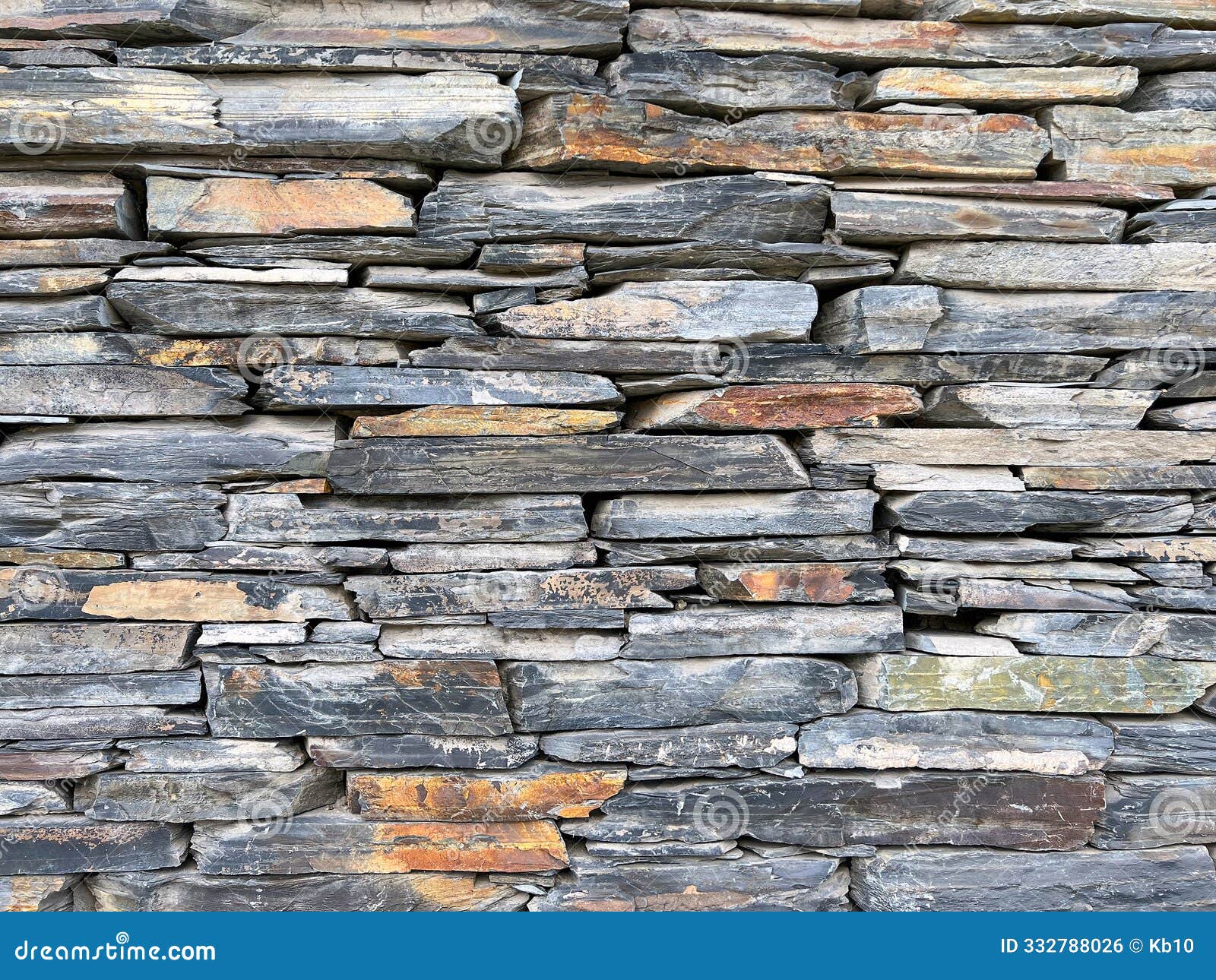Stone Background, Flat Stone Background, Direct View of the Stone Wall ...