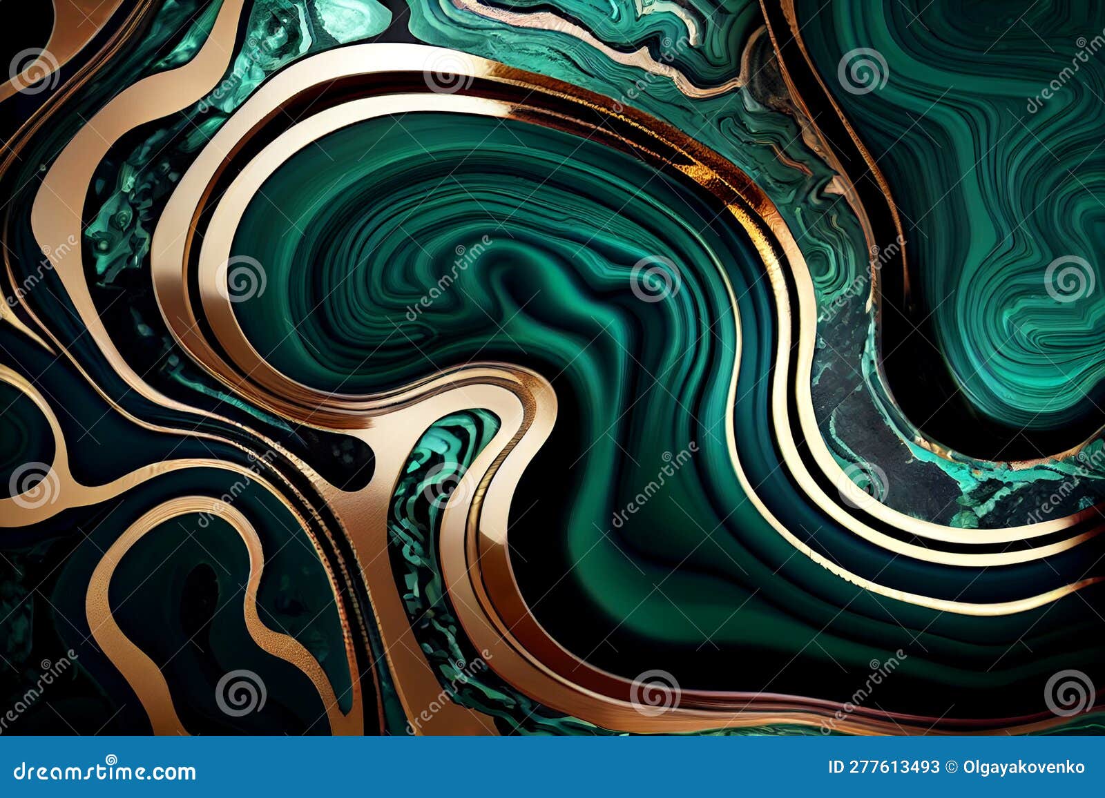 Stone Malachite Background Texture, Ai Generation Stock Image ...