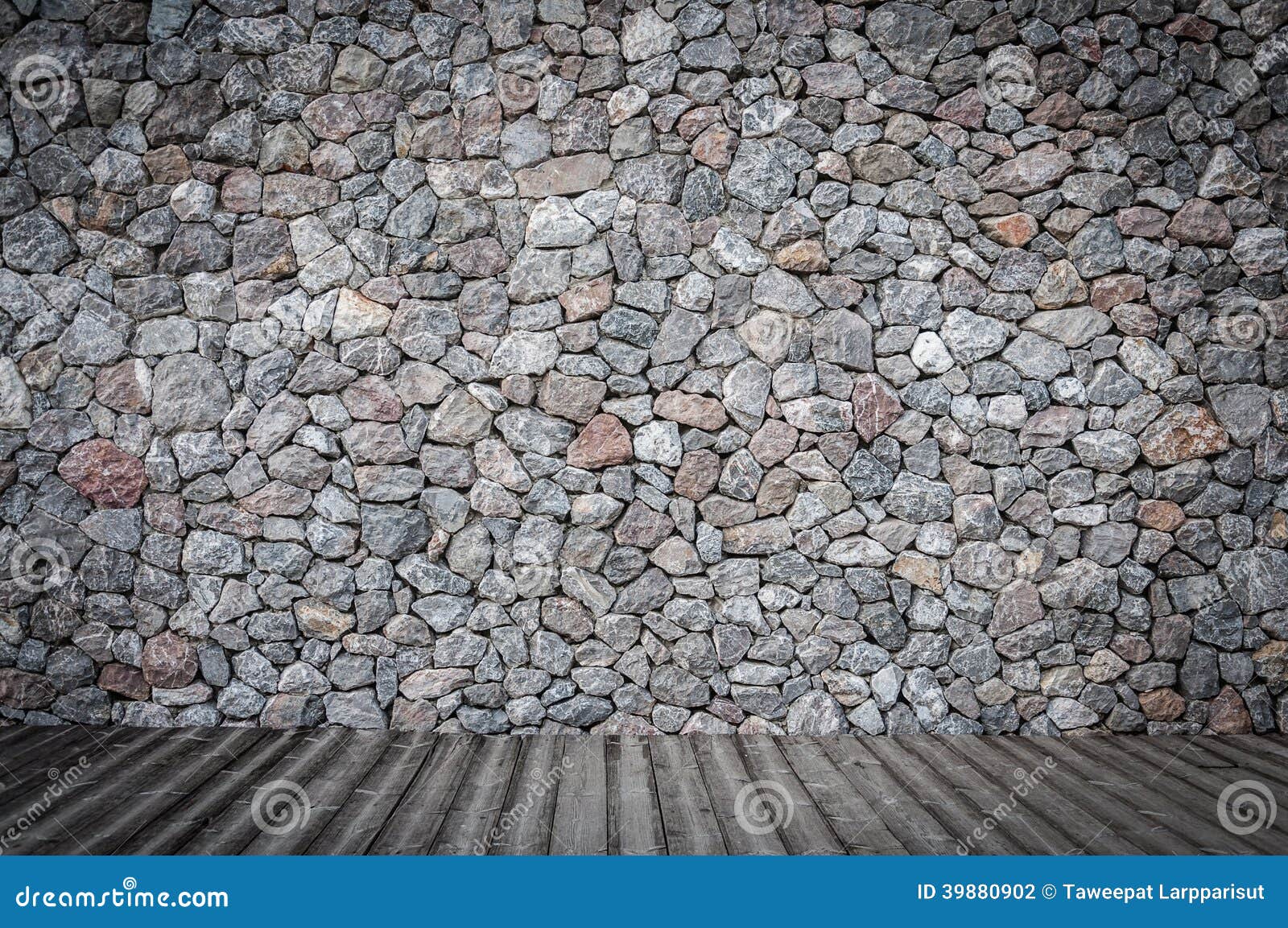 Stone Background with Wood Floor Stock Photo - Image of floor, wall ...