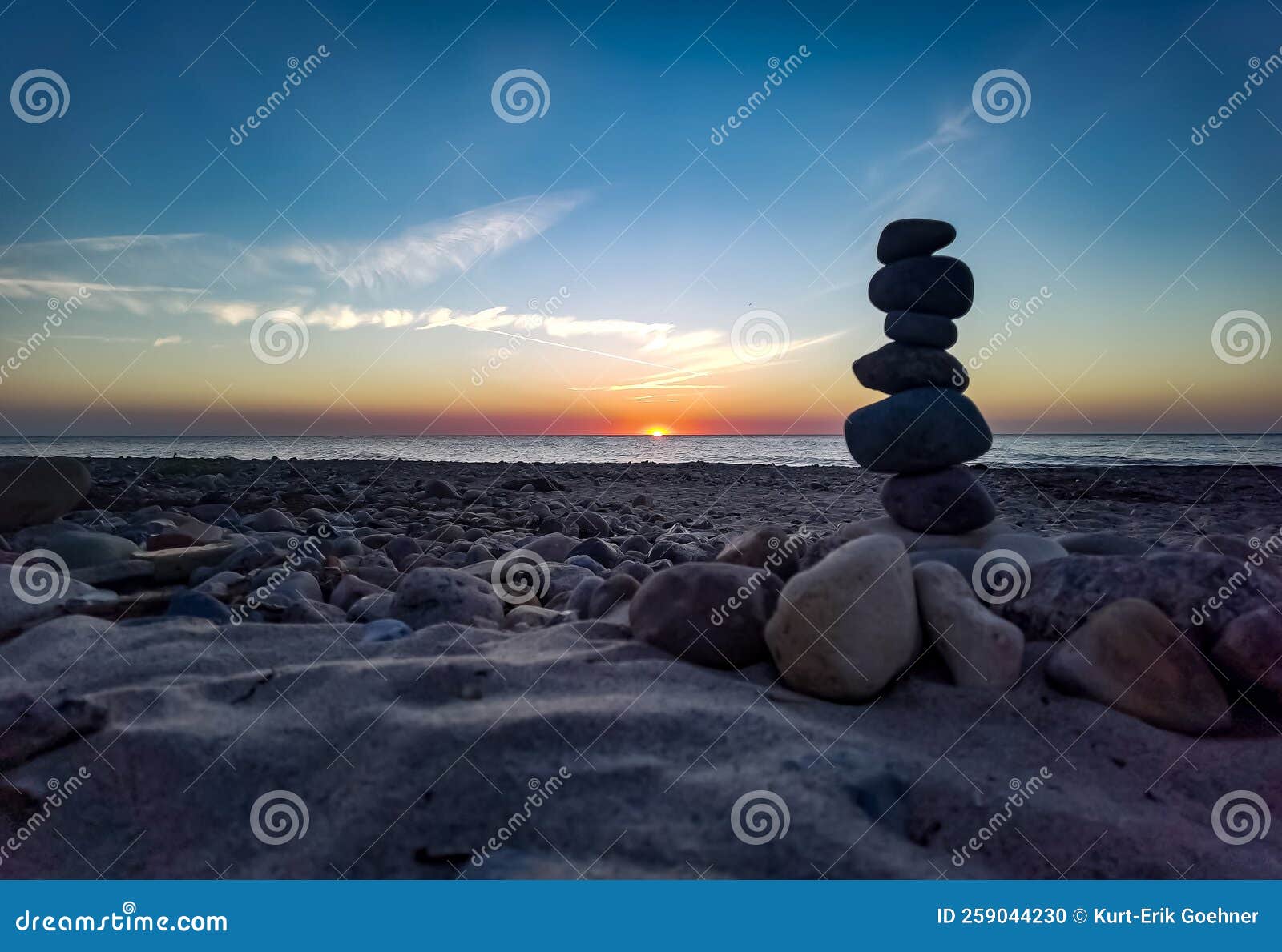 Stone balance in nature stock photo. Image of coast - 259044230