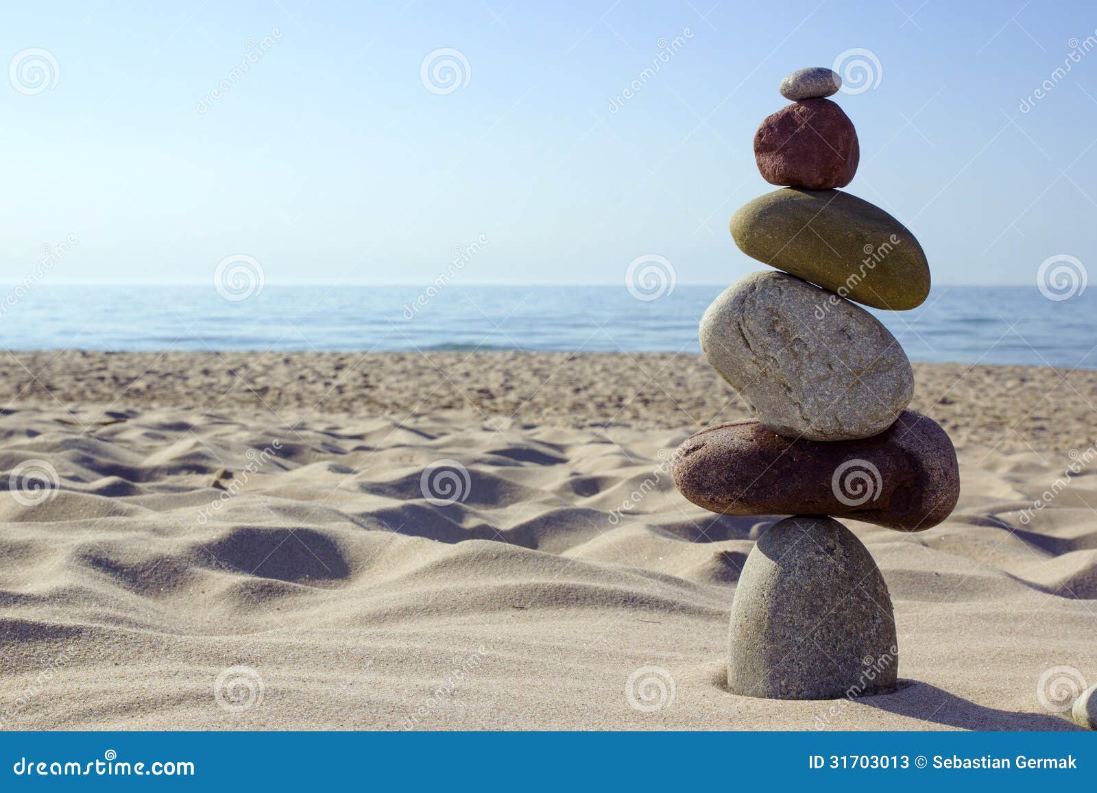 Stone balance stock image. Image of pebbles, massage - 31703013