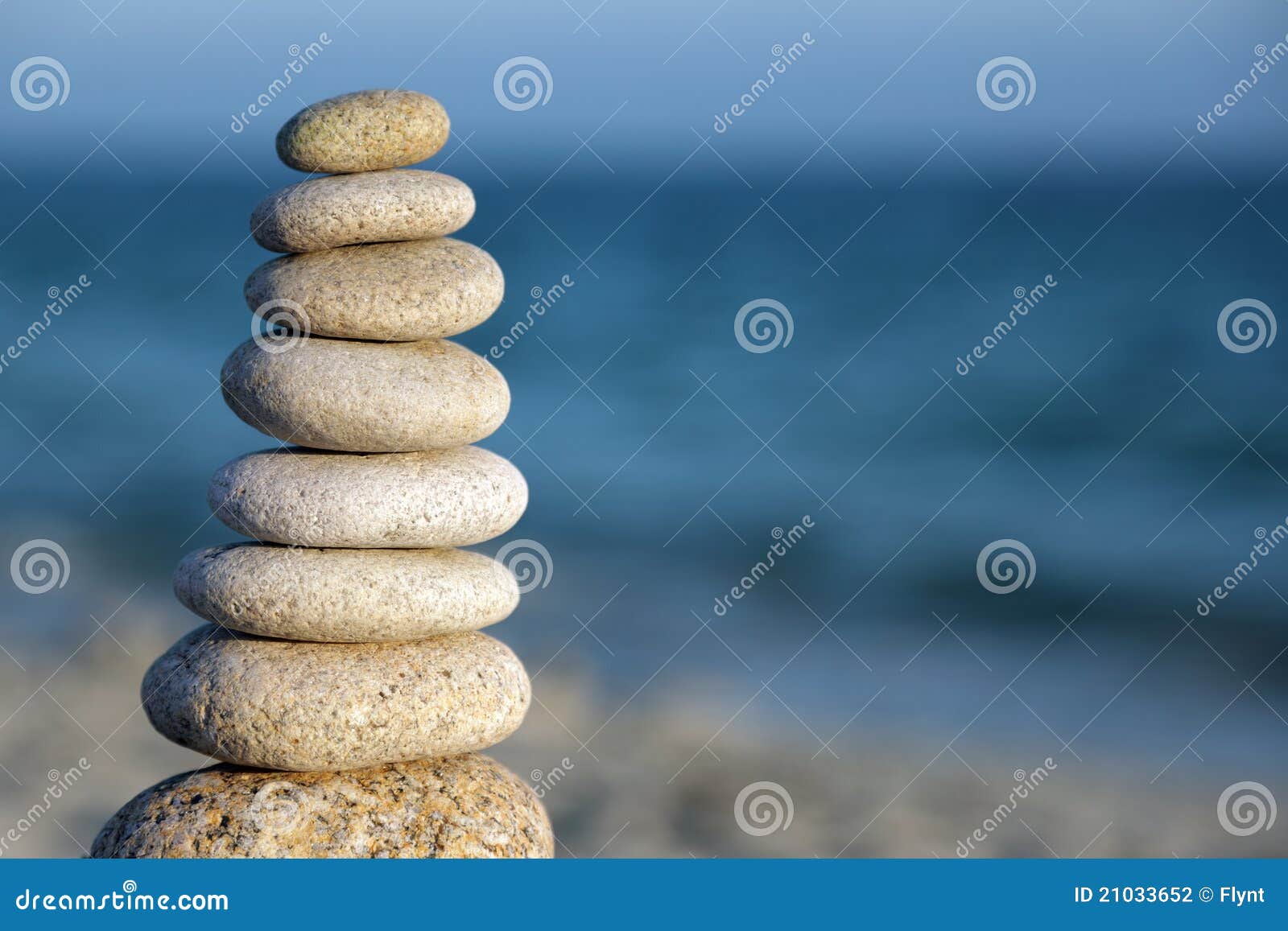 Stone Balance Pebble Stones on Beach Stock Photo - Image of space ...