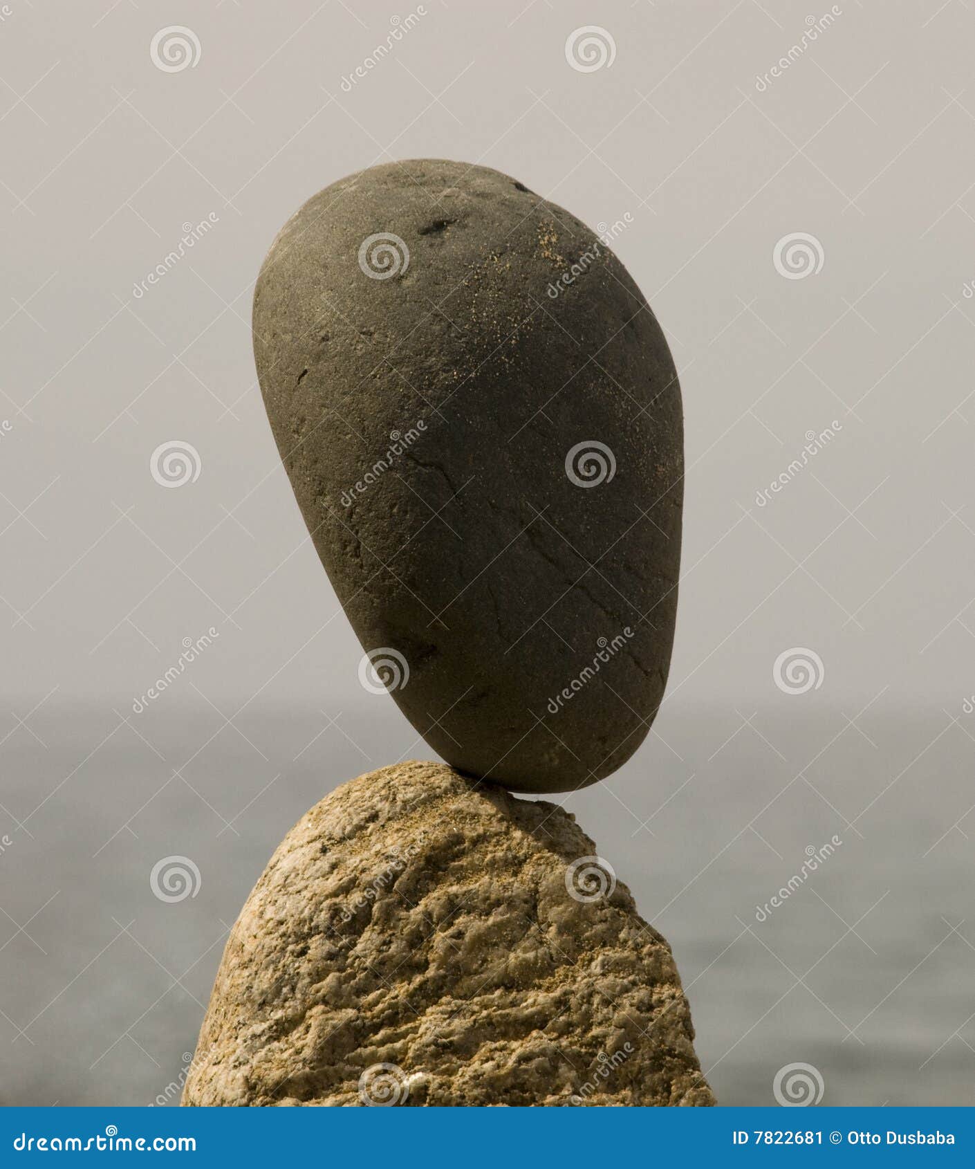 Stone balanced on a rock stock image. Image of stone, sculpture - 7822681