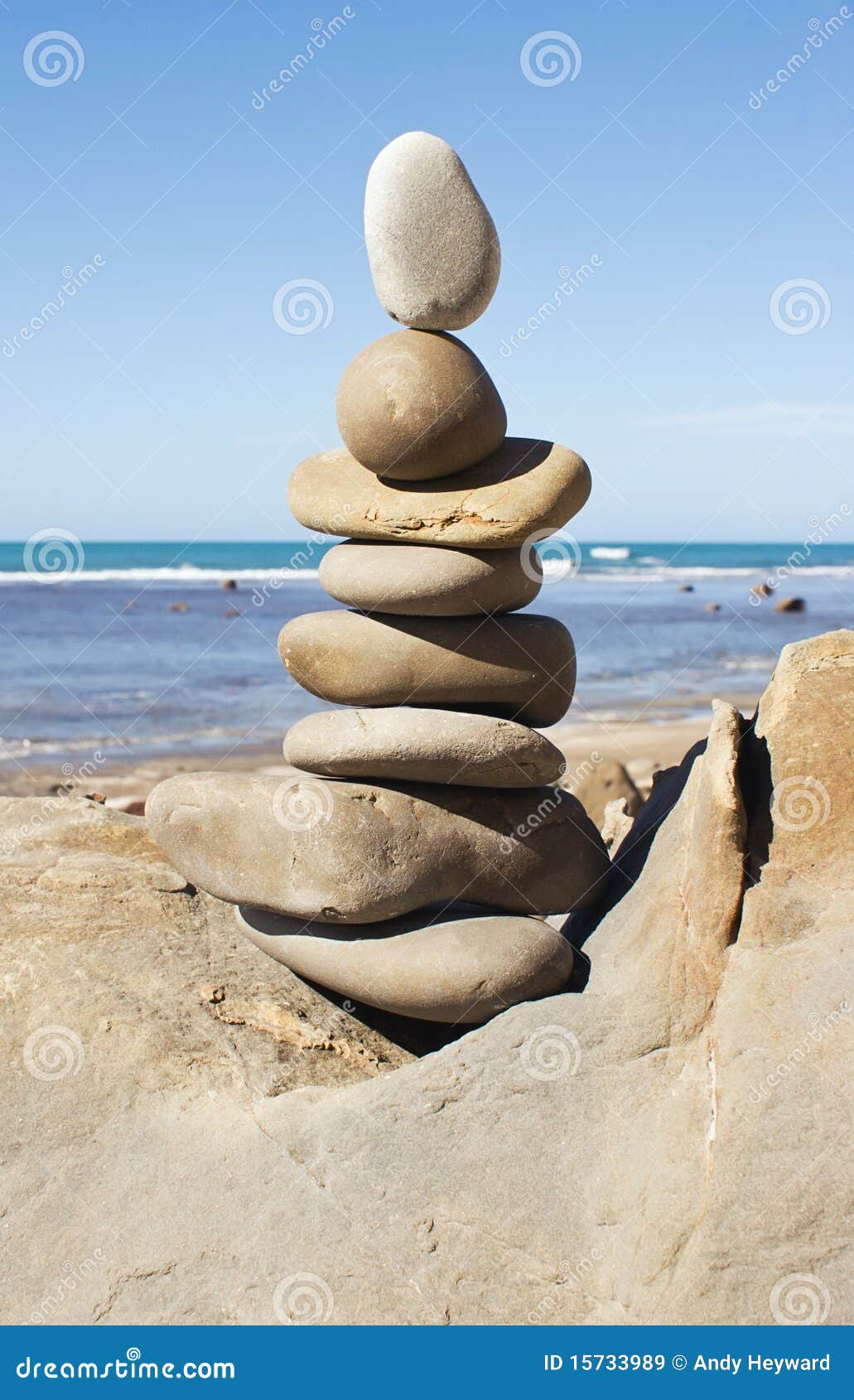 Stone balancing stock image. Image of aotearoa, rock - 15733989
