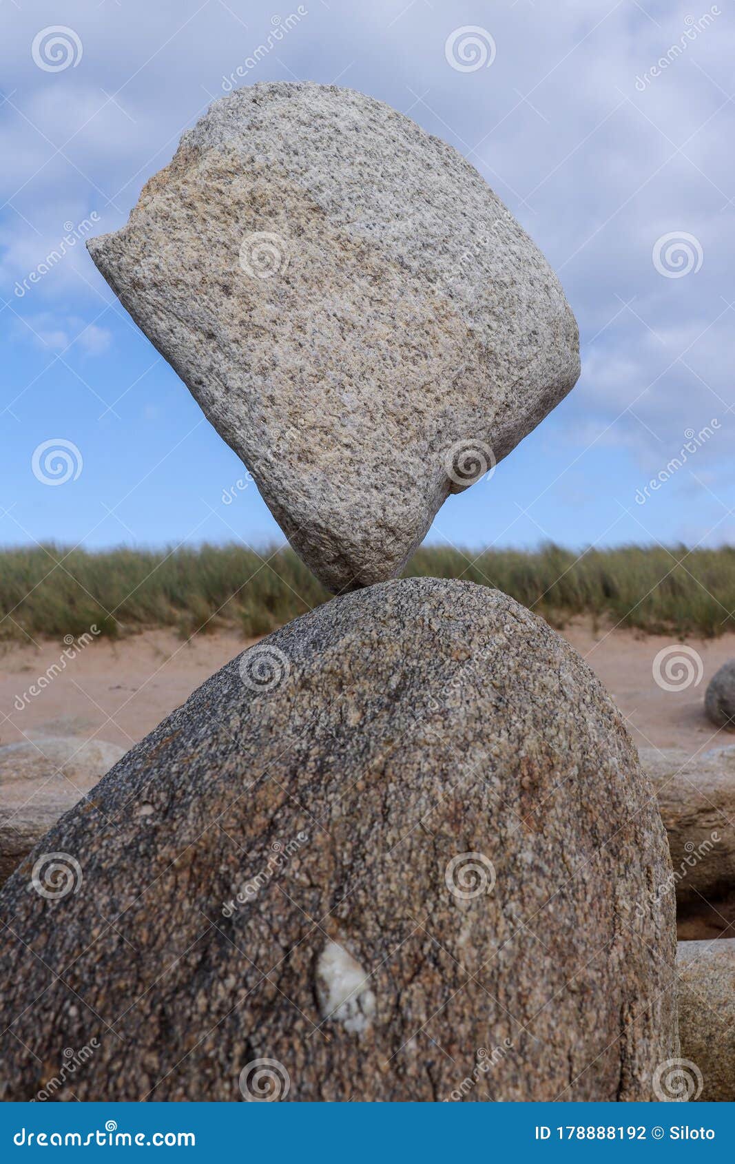 Stone balancing on stone stock photo. Image of beach - 178888192