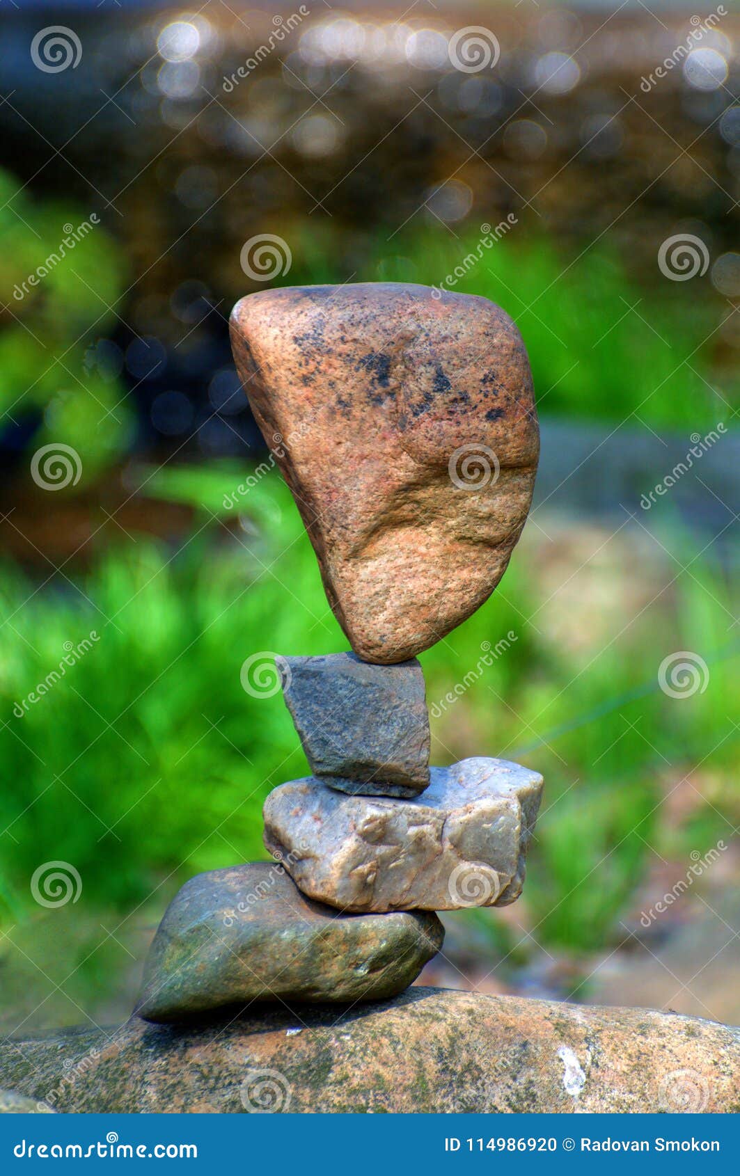 Stone balancing stock photo. Image of stone, impossible - 114986920