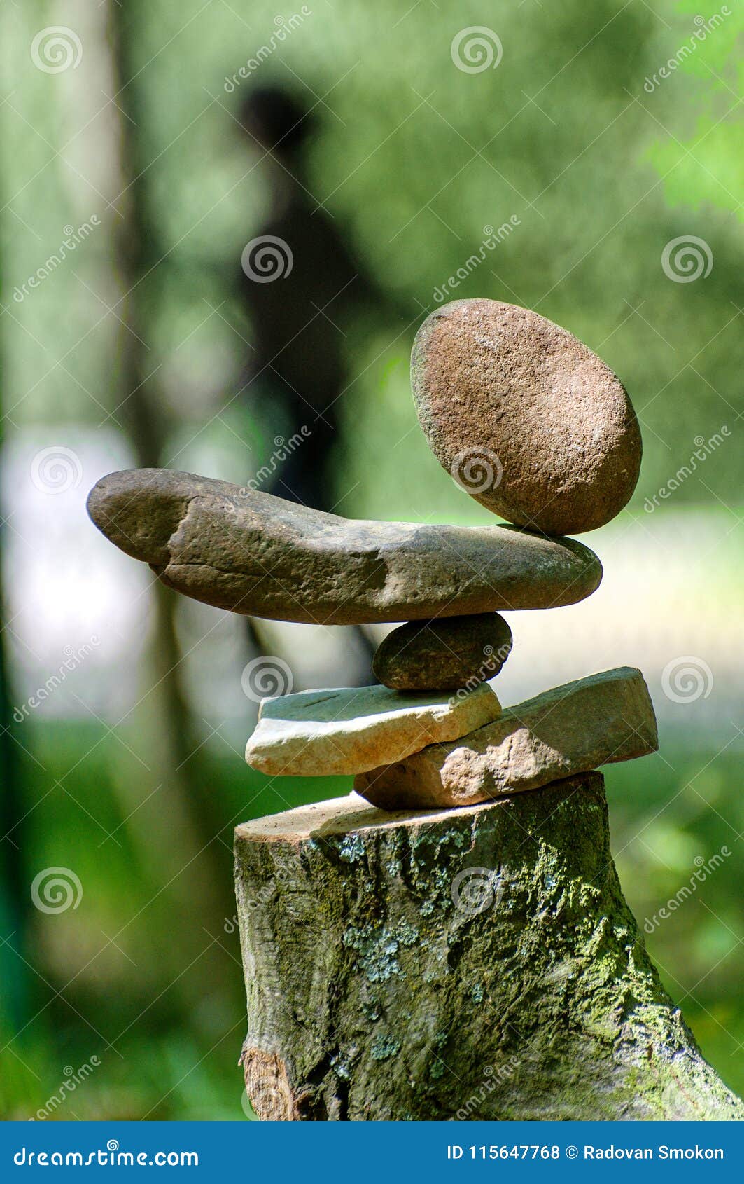 Stone balancing stock photo. Image of mountain, impossible - 115647768