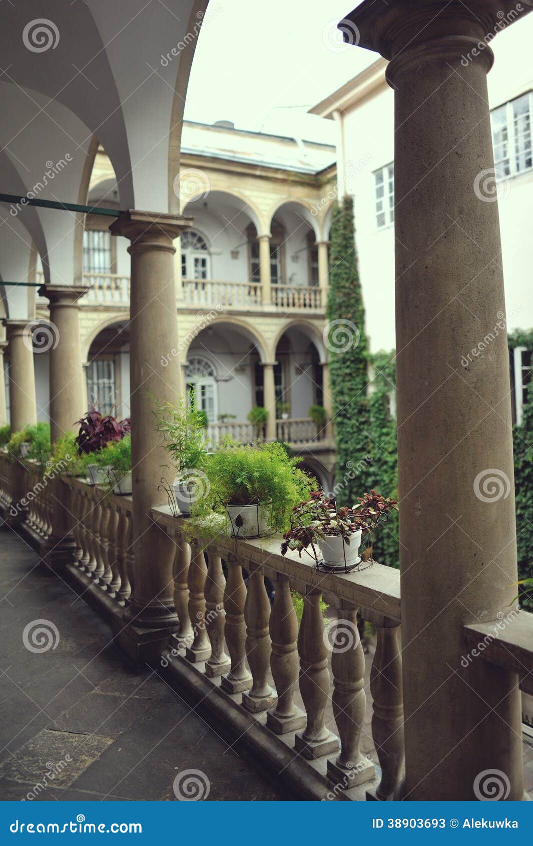 Stone balcony stock image. Image of exterior, intricate - 38903693