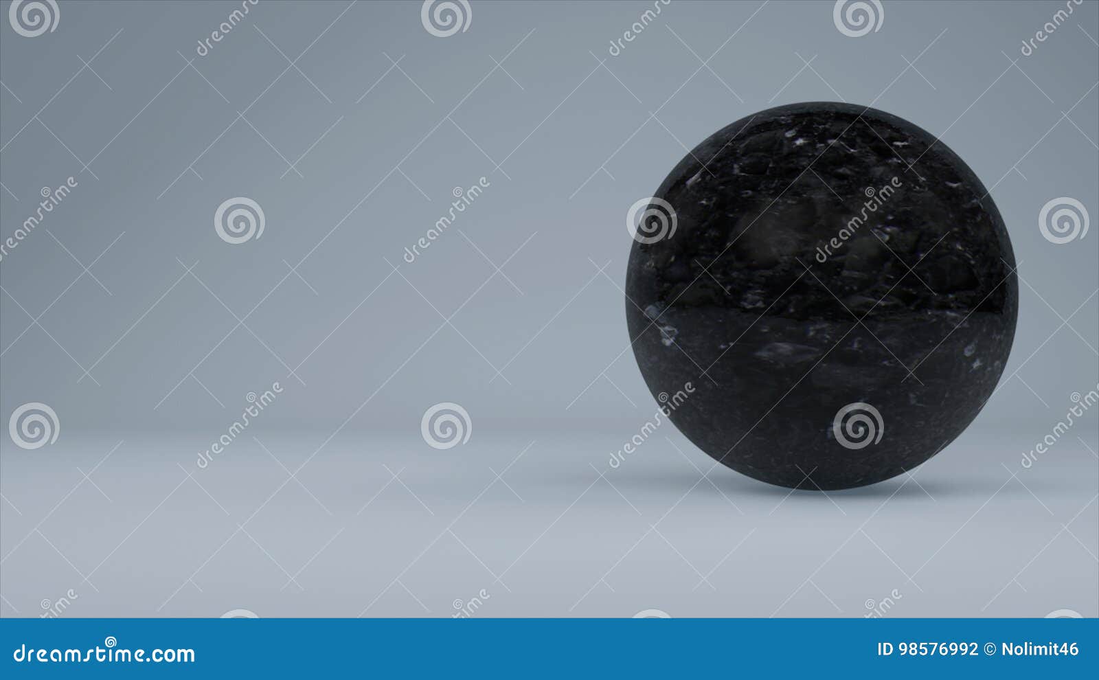 Stone Ball a White Background Stock Illustration - Illustration of ...