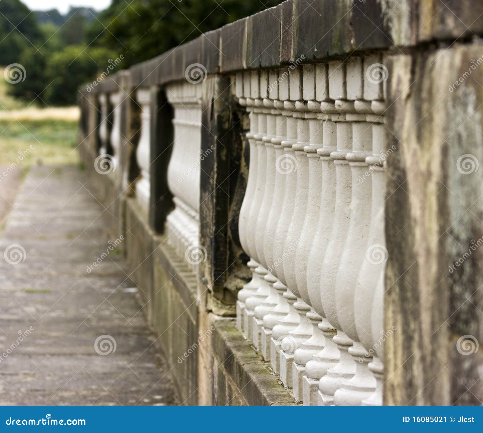 Stone balustrade pillars. stock image. Image of textured - 16085021