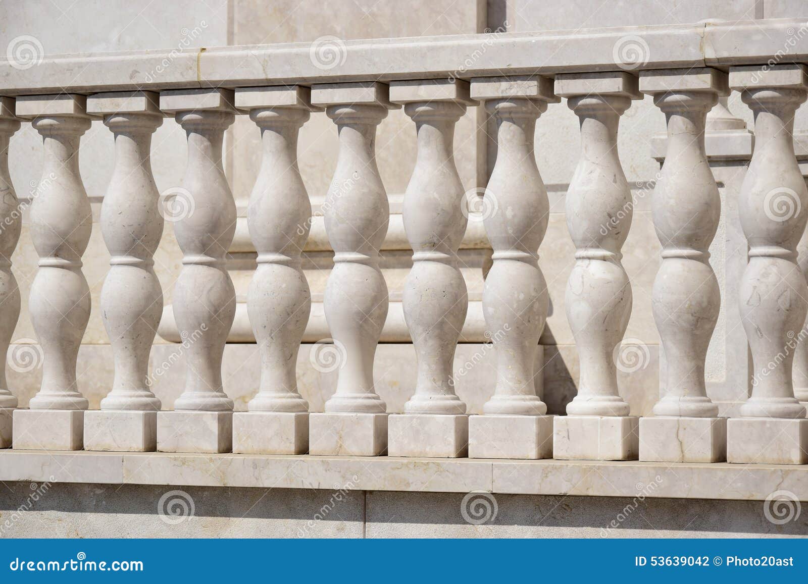 Stone banister stock photo. Image of architecture, sunny - 53639042