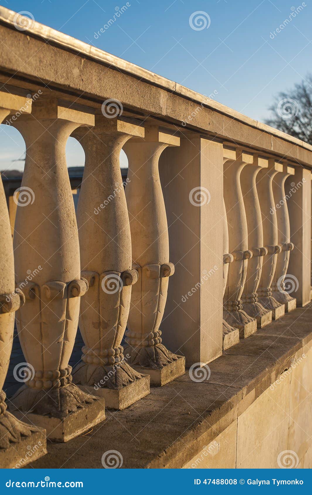 Stone Baroque Baluster and Staircase Stock Photo - Image of outdoor ...