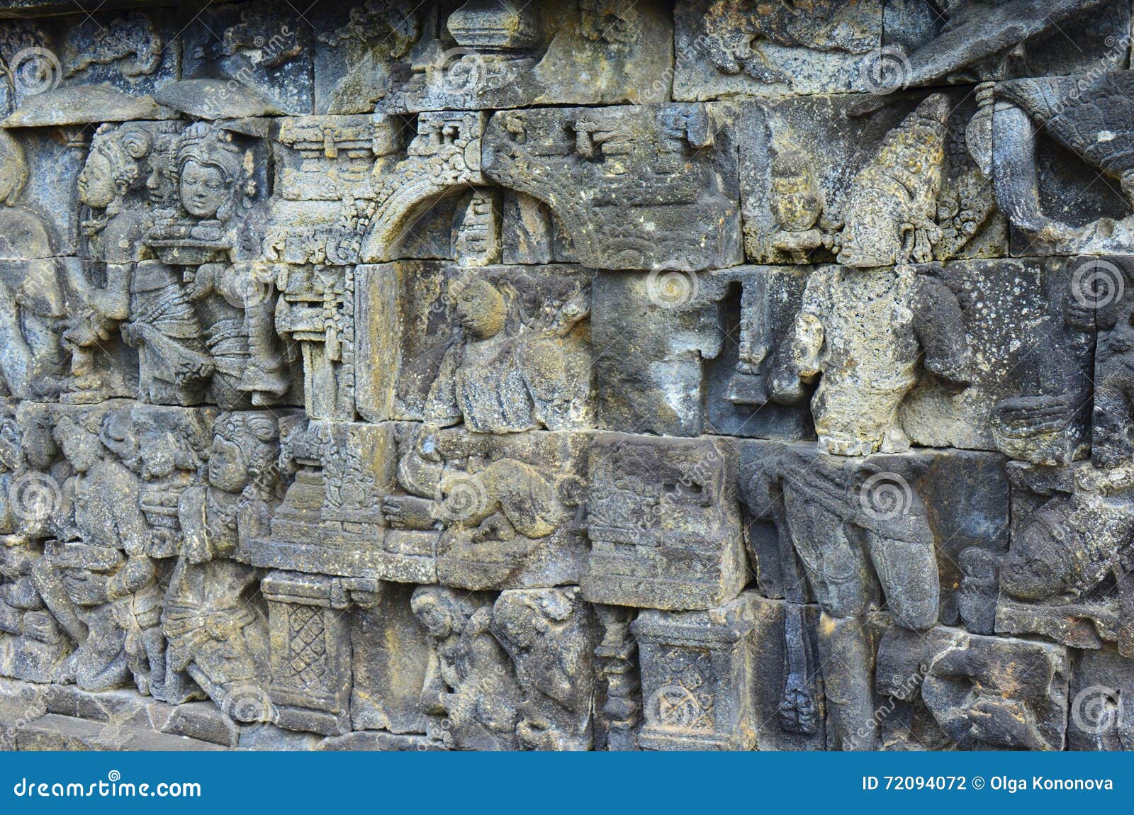 Stone Bas-relief Background Stock Photo - Image of buddhism, asia: 72094072