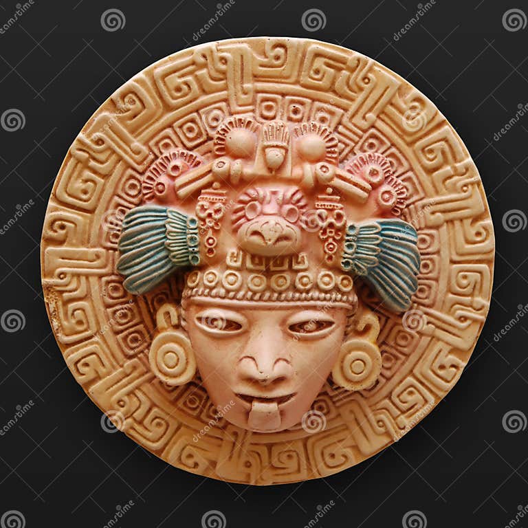 Stone bas-relief round stock photo. Image of inca, religion - 10779532
