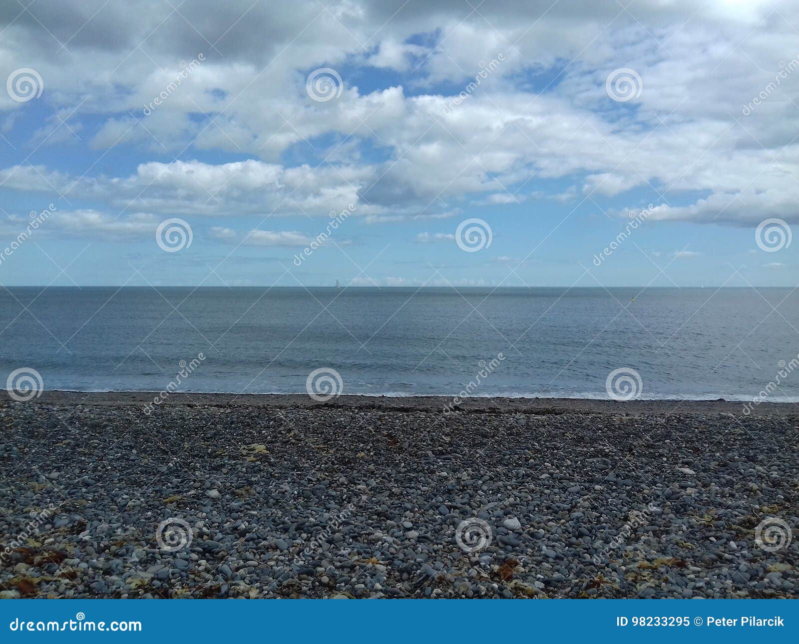 Stone beach Bray stock image. Image of stone, ireland - 98233295